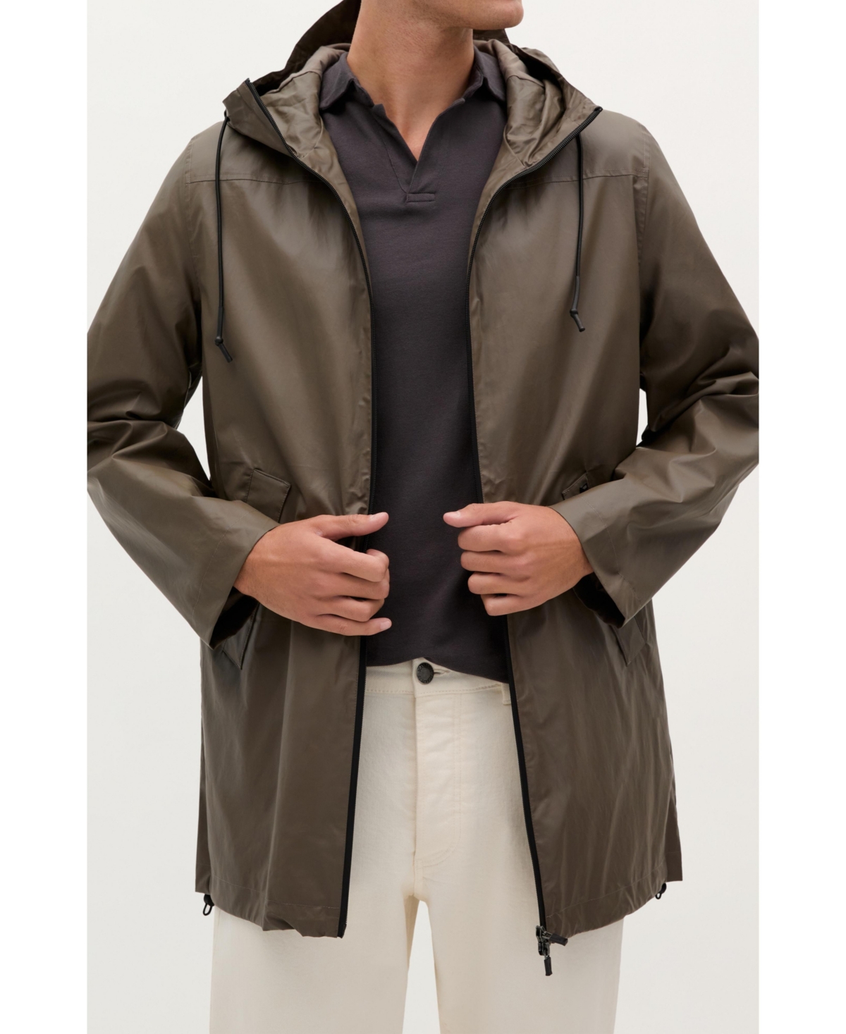 Click here for Scalpers Mens New Light Raincoat - Brown prices