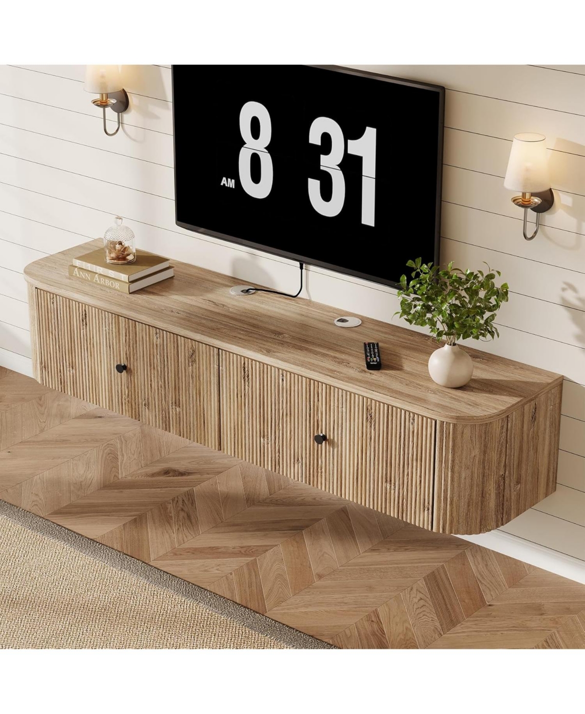 Click here for Tribesigns Floating Tv Stand Wall Mounted  with 2... prices