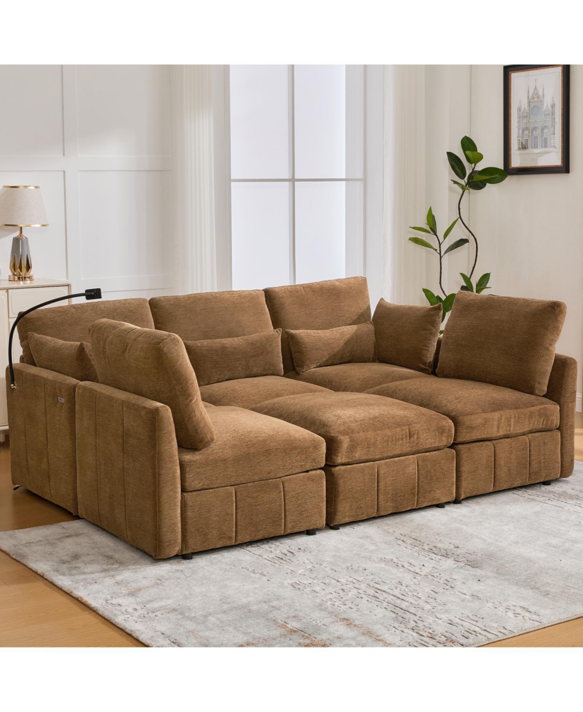 Click here for Streamdale Furniture Modern Sectional Sofa U-shape... prices