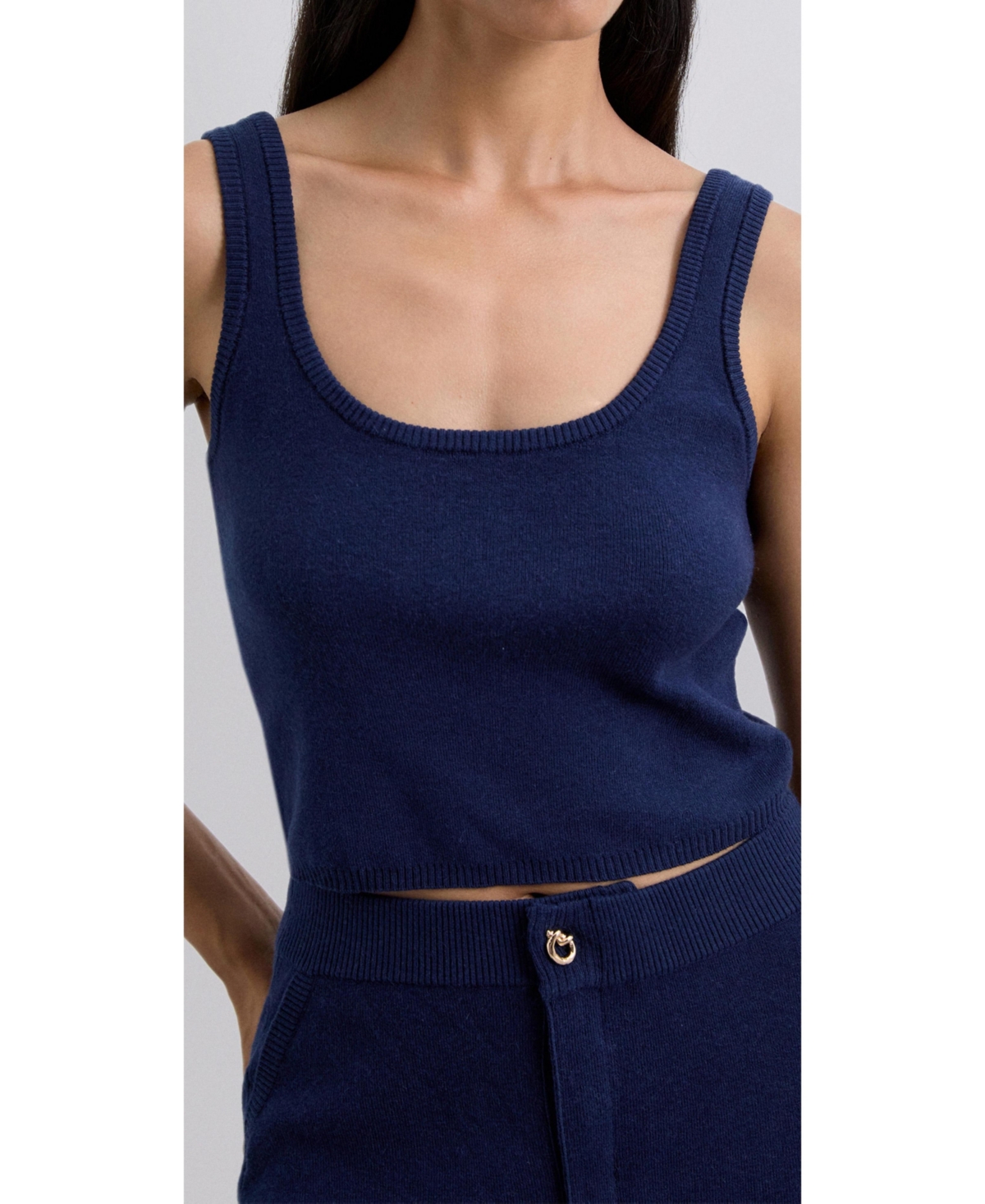Click here for Scalpers Womens Casualknit Top - Dark blue prices
