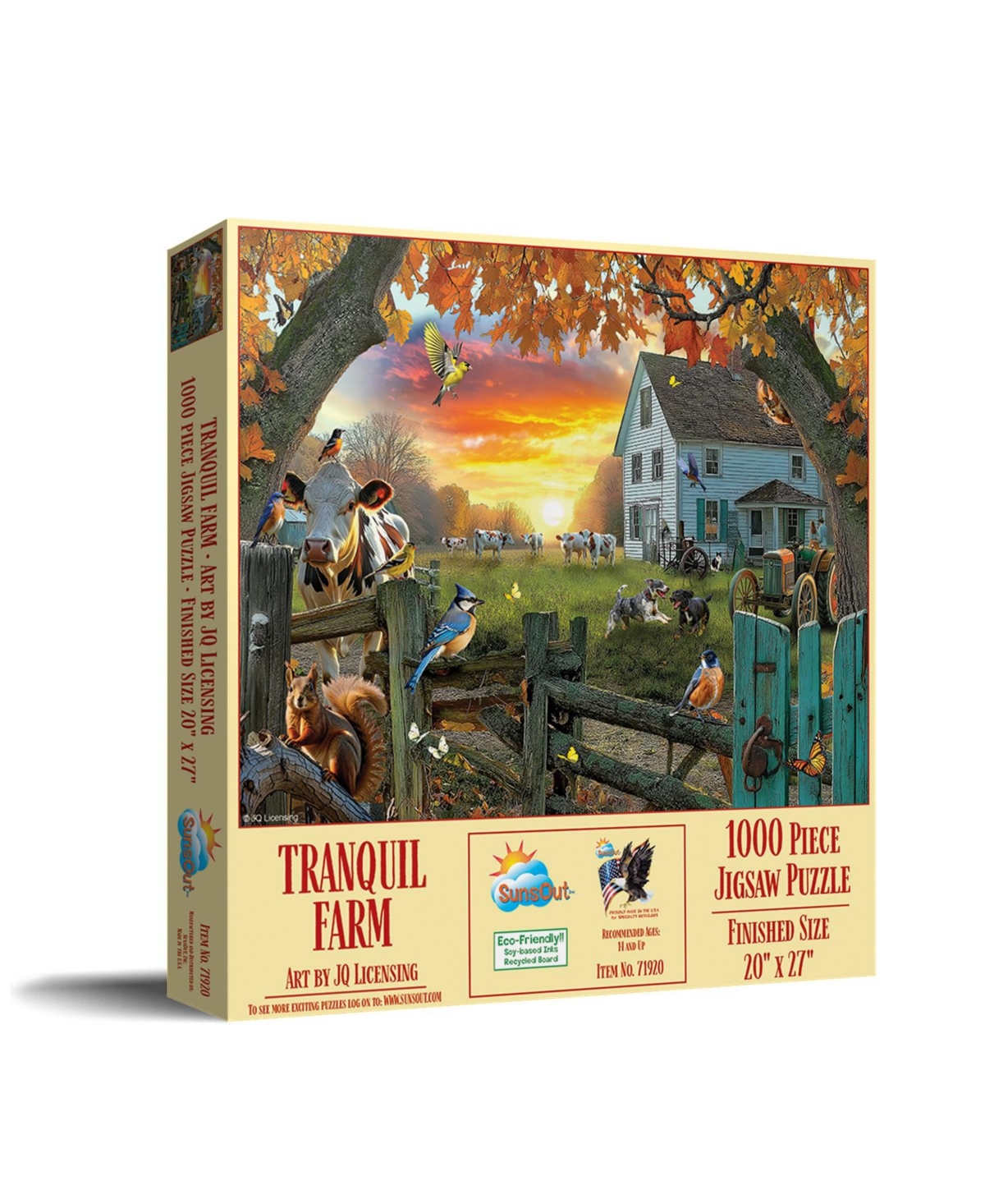 Click here for SunsOut Tranquil Farm 1000 piece Jigsaw Puzzle for... prices