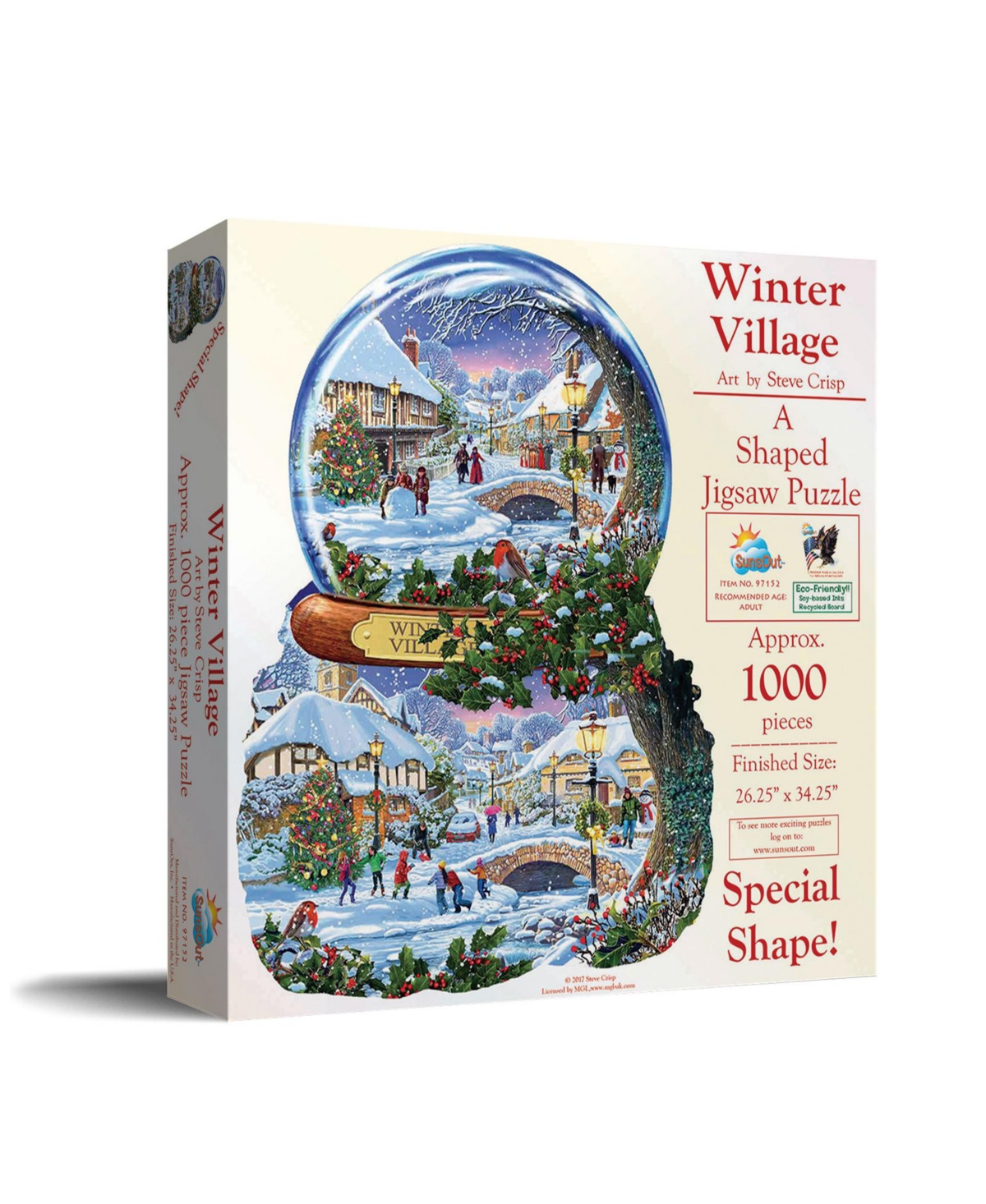 Click here for SunsOut Winter Village 1000 piece Jigsaw Puzzle fo... prices