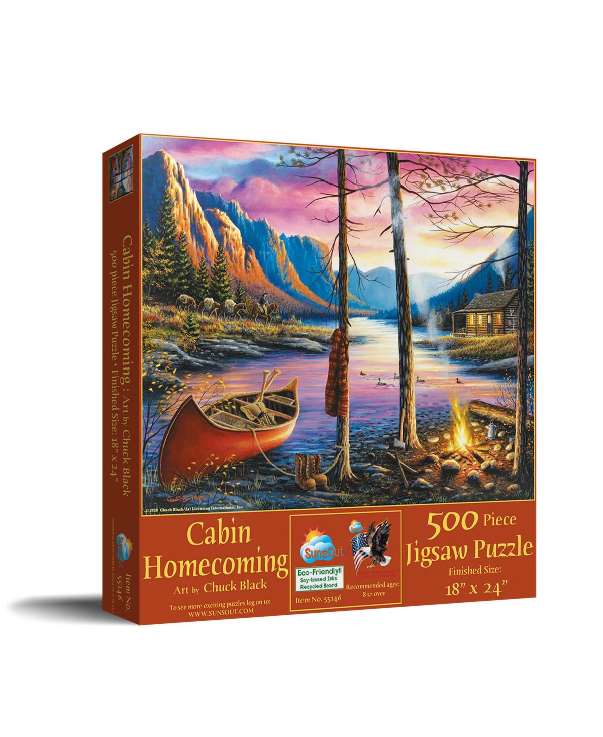 Click here for SunsOut Cabin Homecoming 500 piece Jigsaw Puzzle f... prices