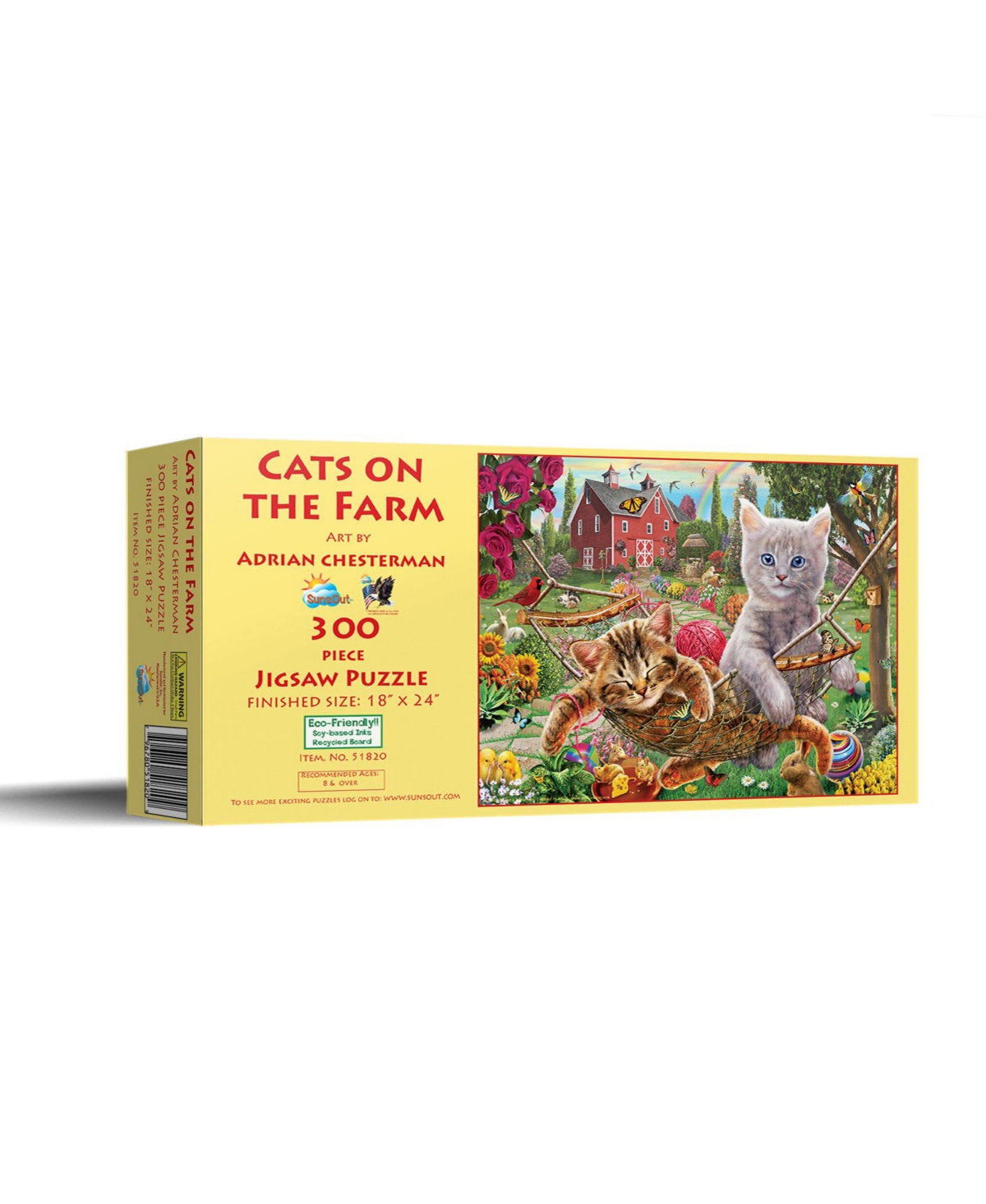 Click here for SunsOut Cats on the Farm 300 piece Jigsaw Puzzle f... prices