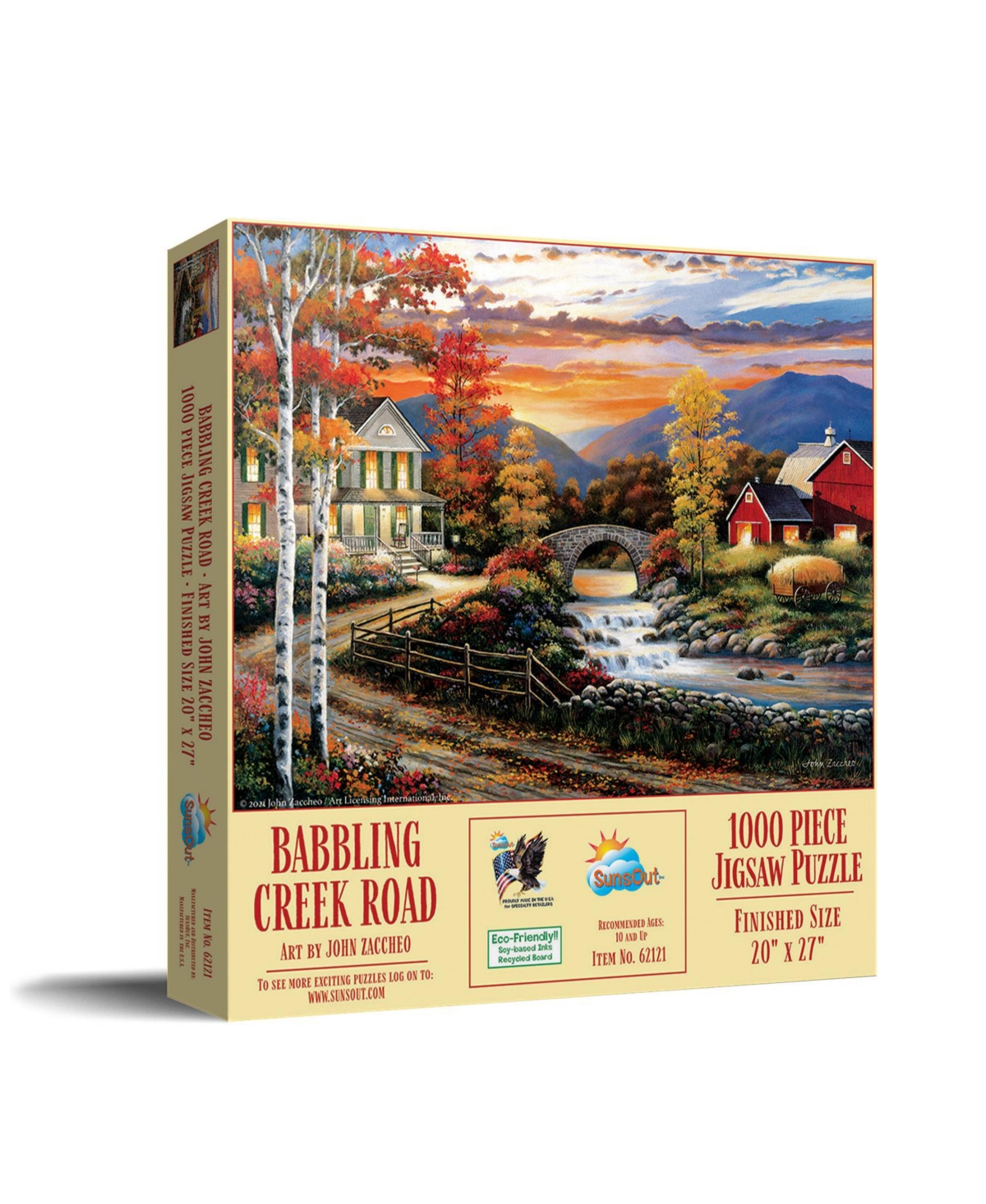 Click here for SunsOut Babbling Creek Road 1000 piece Jigsaw Puzz... prices
