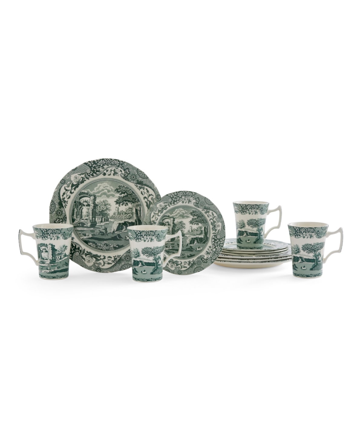 Click here for Spode Heritage Green Italian 12 Pc. Set  Service f... prices