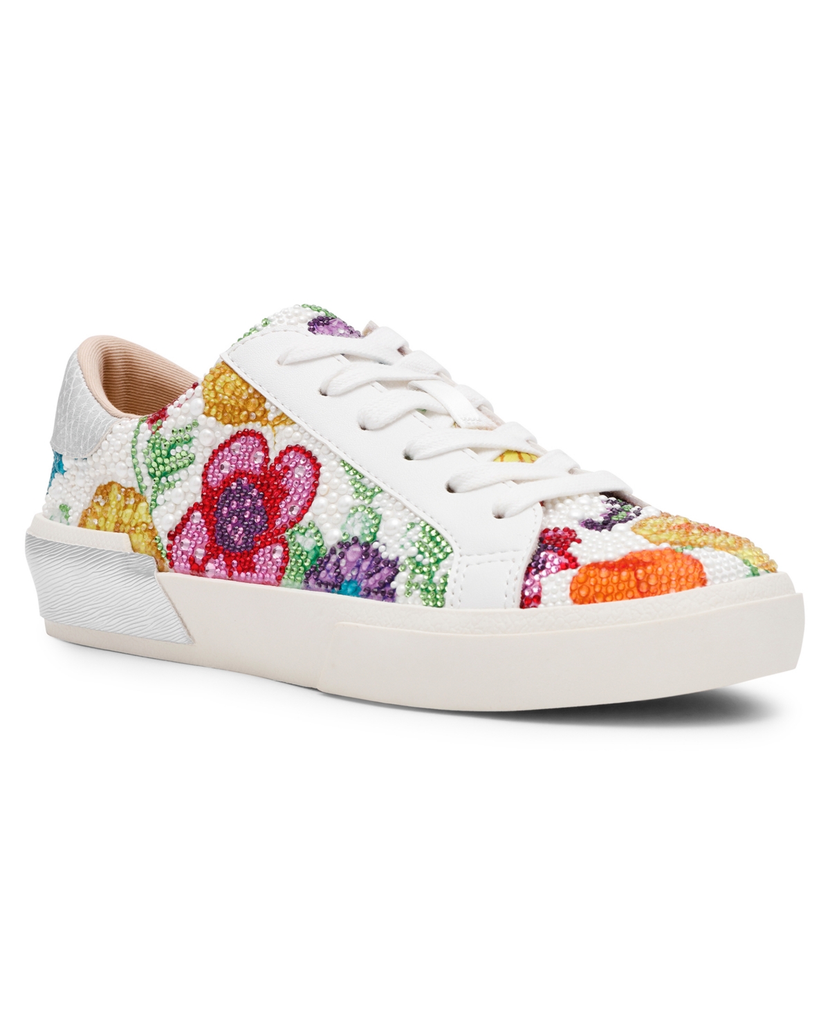 Click here for Betsey Johnson Womens Damon Floral Lace-Up Sneaker... prices