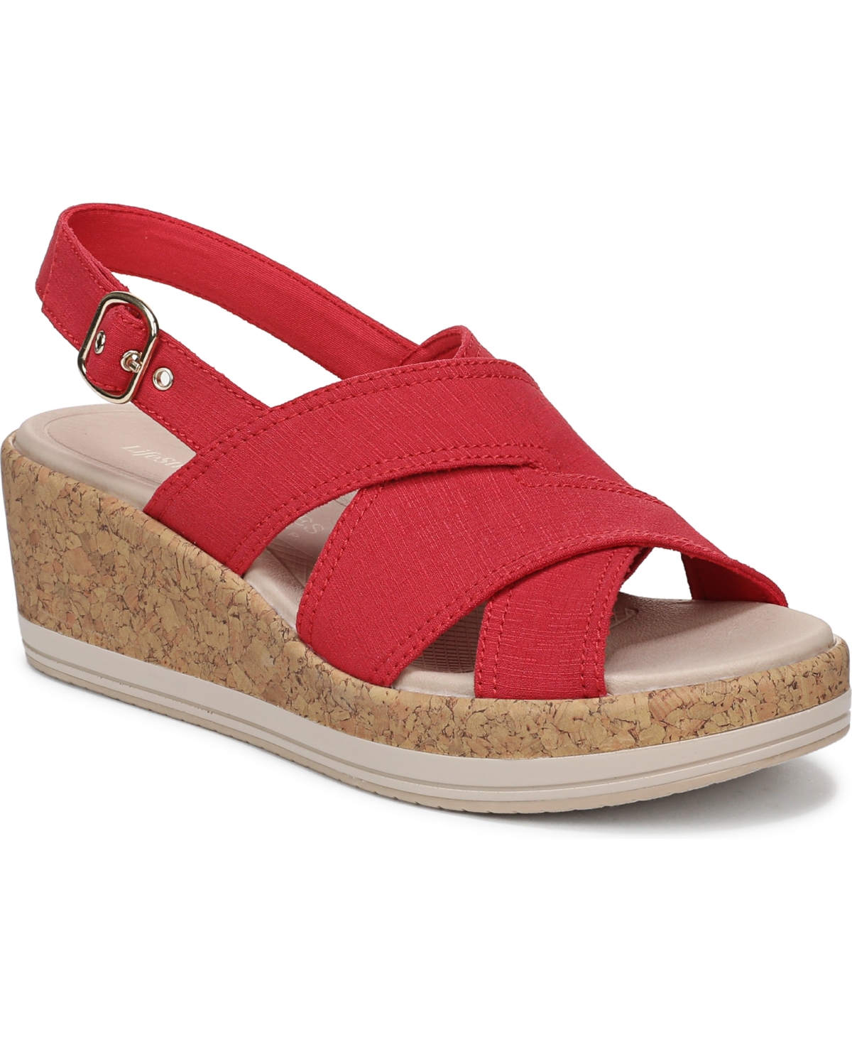 Click here for LifeStride Womens Rye Slingback Sandals - Fire Red... prices