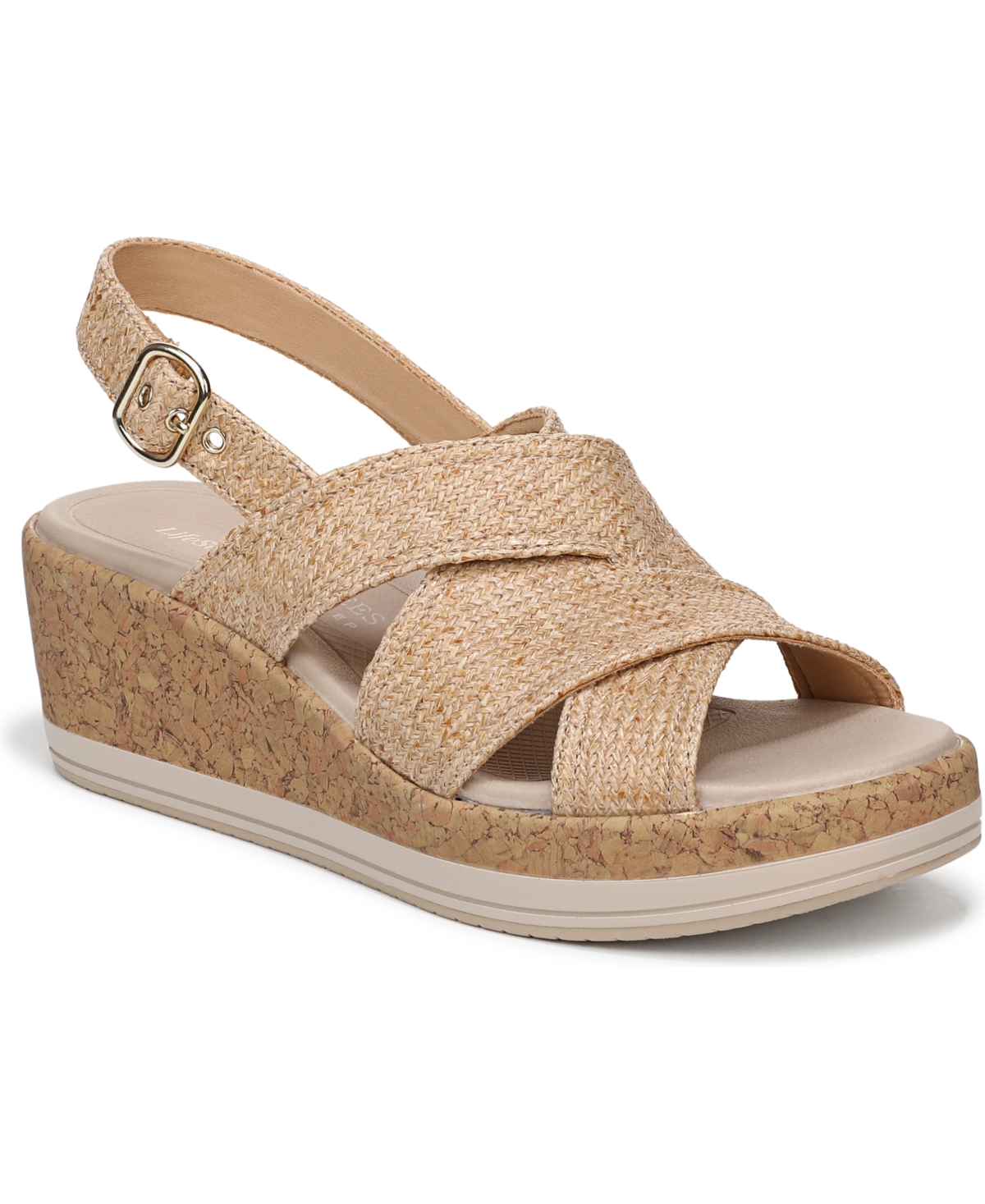 Click here for LifeStride Womens Rye Slingback Sandals - Natural... prices