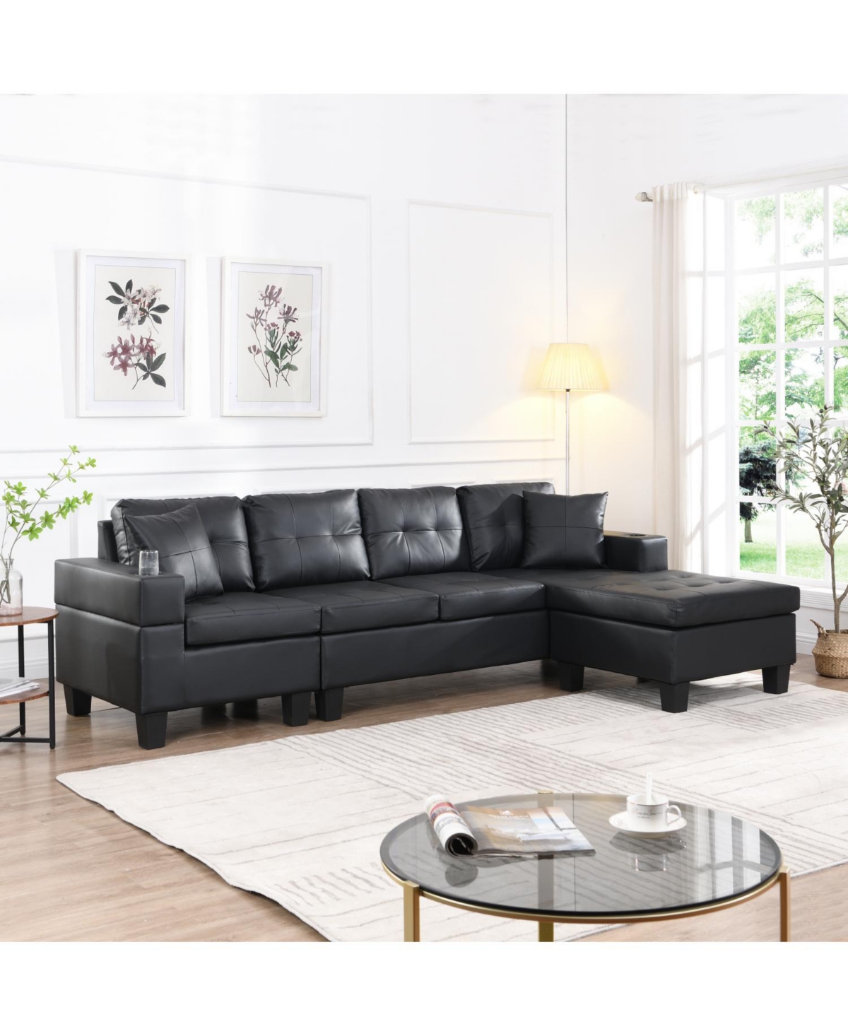 Click here for Streamdale Furniture + L-Shape Sectional Sofa + Fa... prices