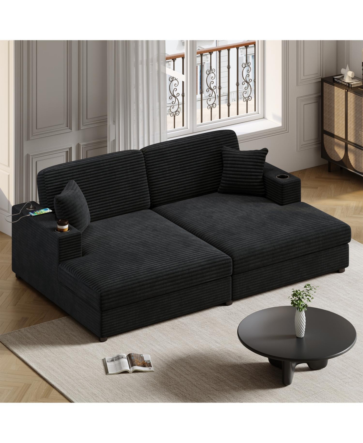 Click here for Streamdale Furniture Oversized Corduroy Loveseat C... prices