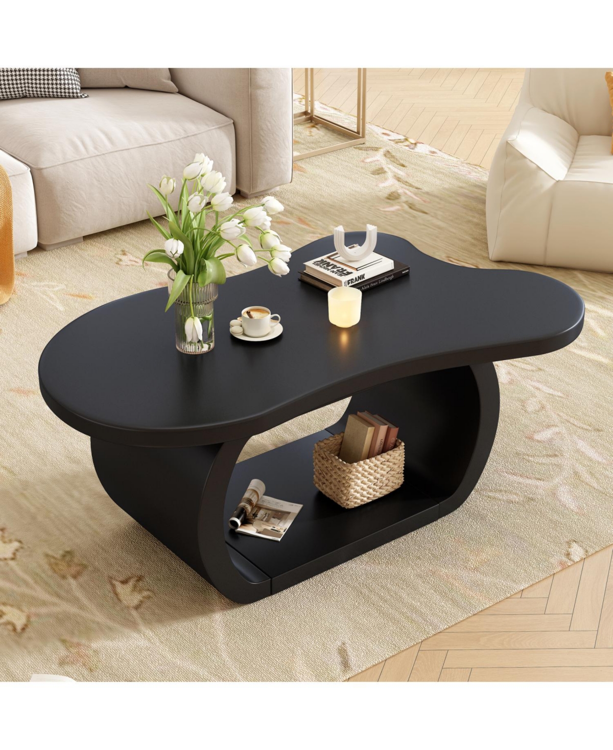 Click here for Streamdale Furniture Cloud Coffee Table - Black prices