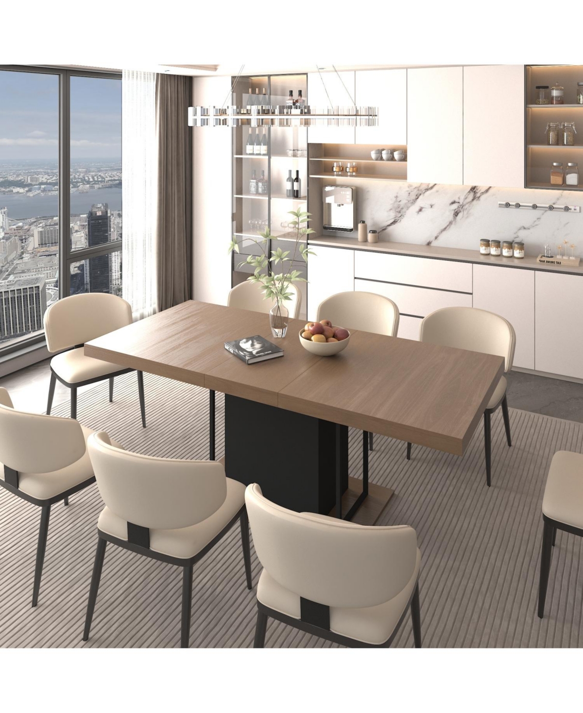 Click here for Streamdale Furniture Extendable Dining Table  Aged... prices