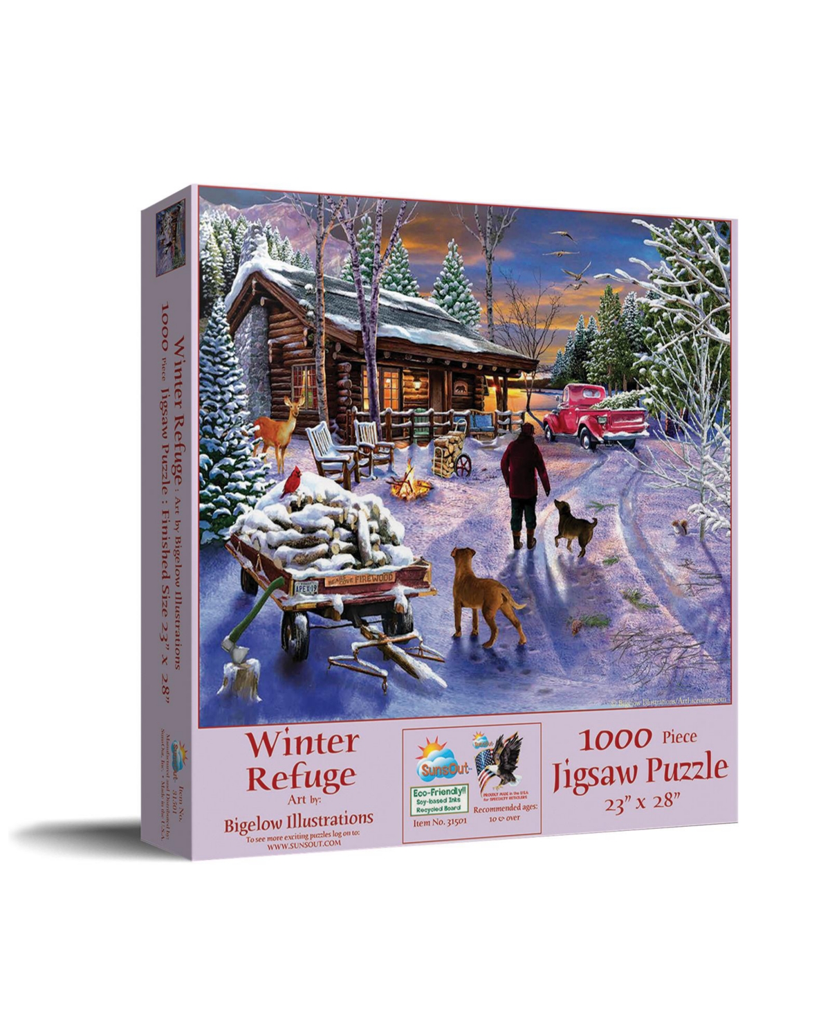 Click here for SunsOut Winter Refuge 1000 piece Jigsaw Puzzle for... prices