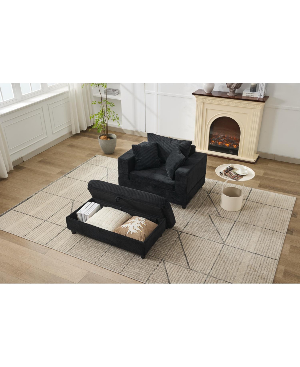 Click here for Streamdale Furniture Chaise Lounge Chair with Otto... prices