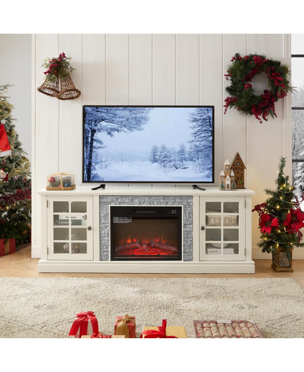 Click here for Streamdale Furniture 70" Tv Stand with Firepl... prices