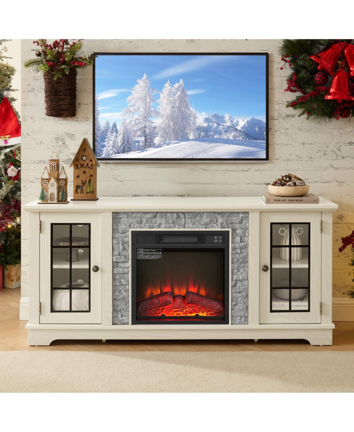 Click here for Streamdale Furniture 58" Tv Stand with Firepl... prices