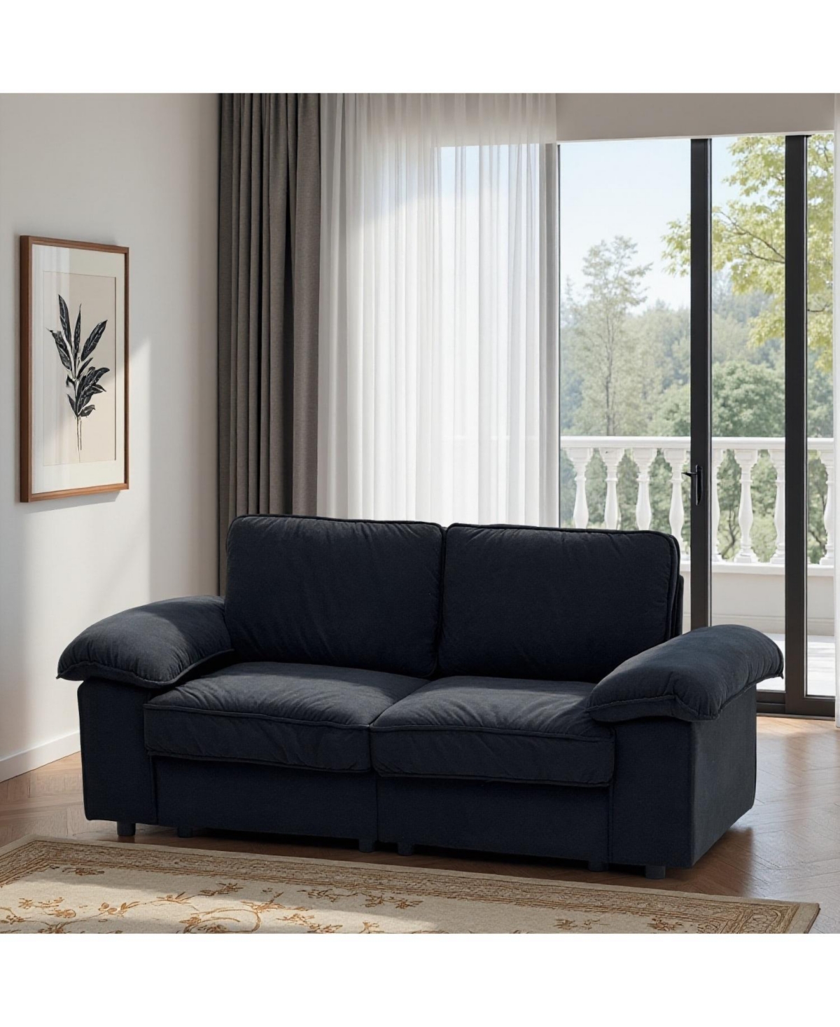 Click here for Streamdale Furniture Velvet Storage Loveseat - Mod... prices
