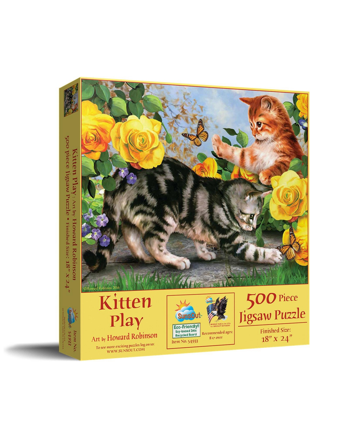 Click here for SunsOut Kitten Play 500 piece Jigsaw Puzzle for Ad... prices