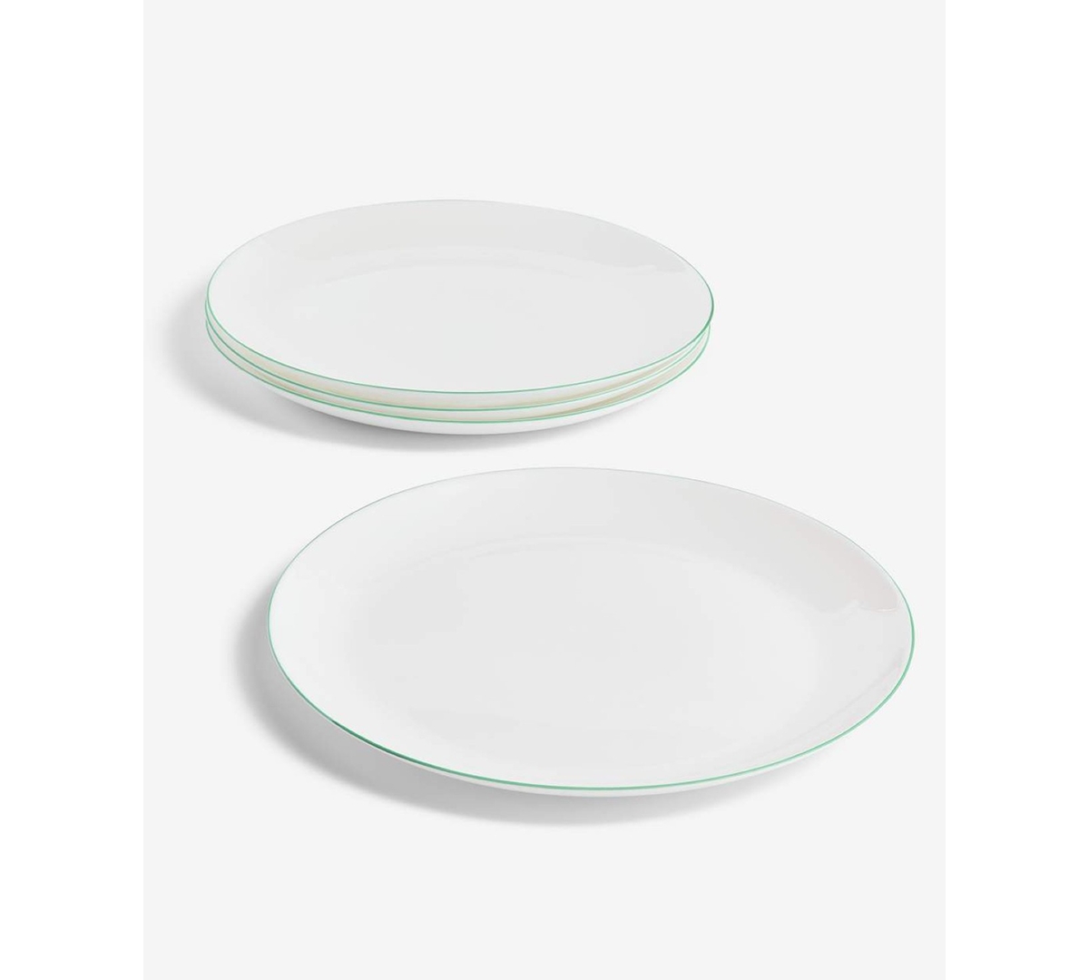 Click here for Arch Studio Opal Glass Rim Dinner Plates  Set of 4... prices
