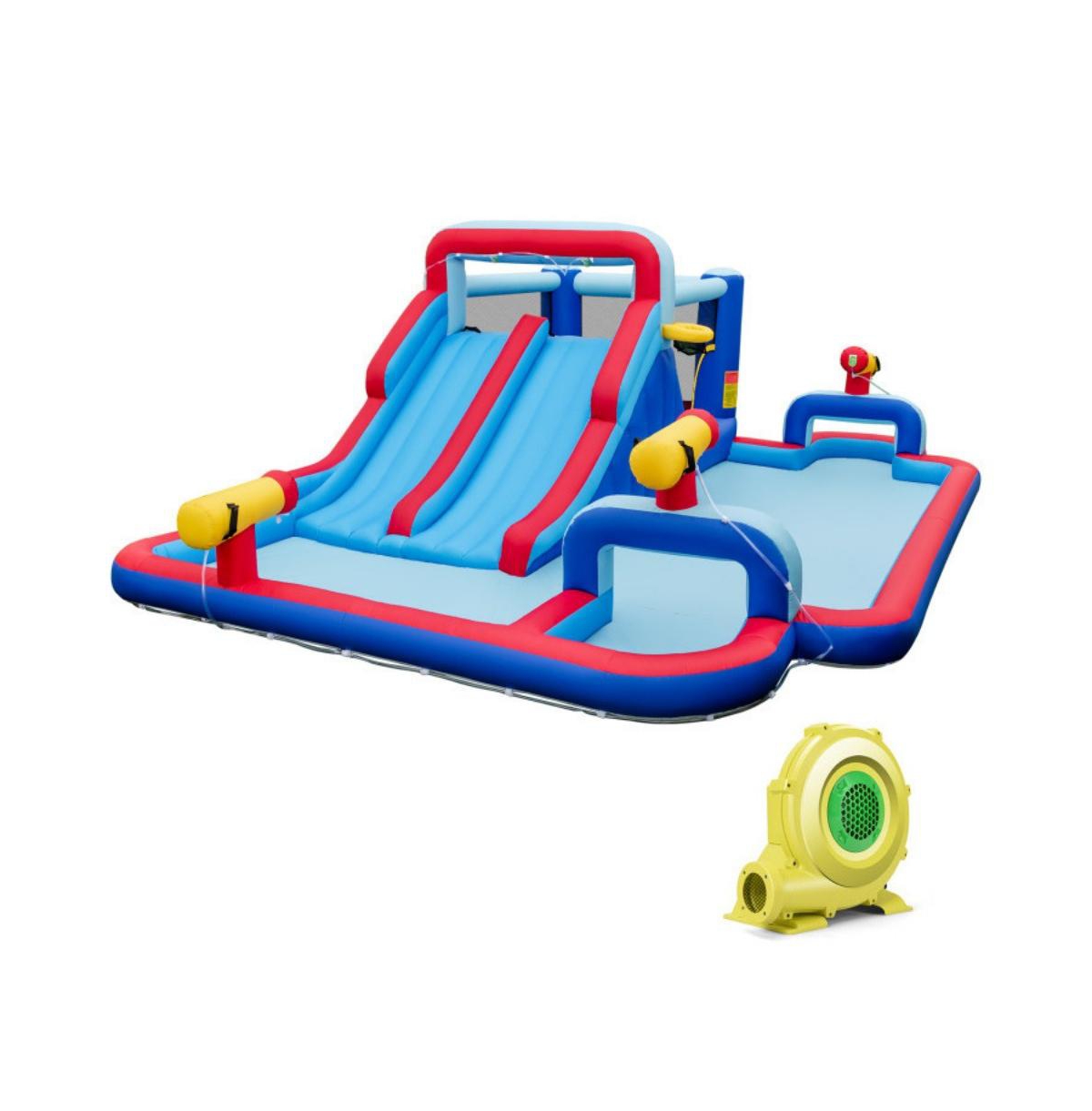 Click here for Inflatable Water Park for Kids with Dual Slides Cl... prices