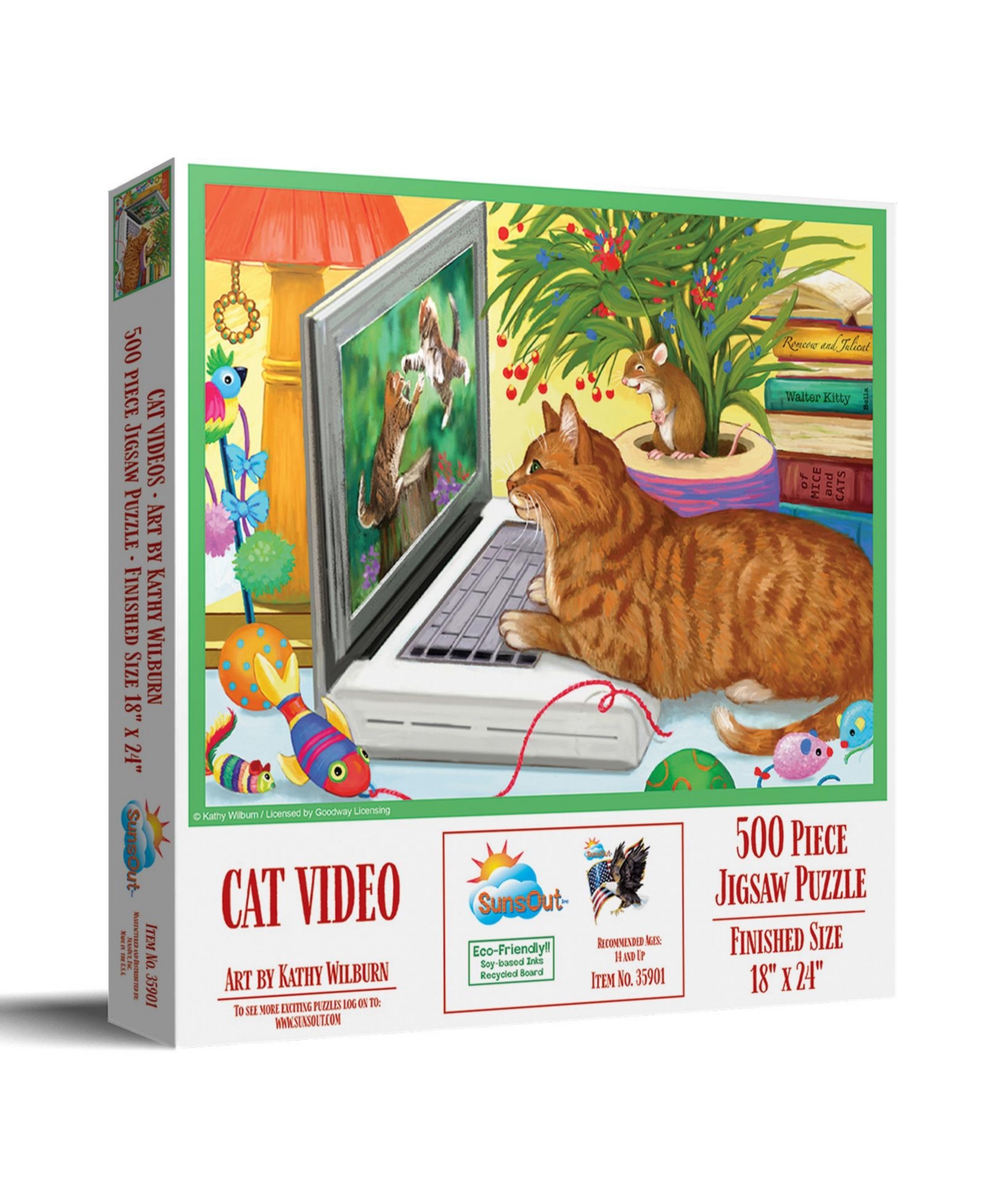Click here for SunsOut Cat Videos 500 piece Jigsaw Puzzle prices