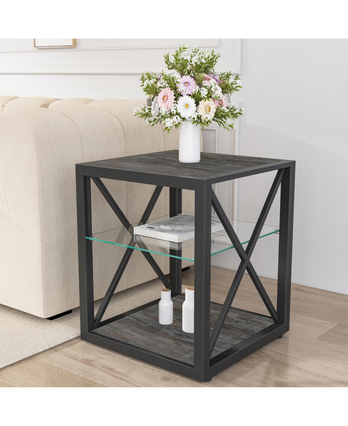Click here for Streamdale Furniture Modern End Table Nightstand -... prices