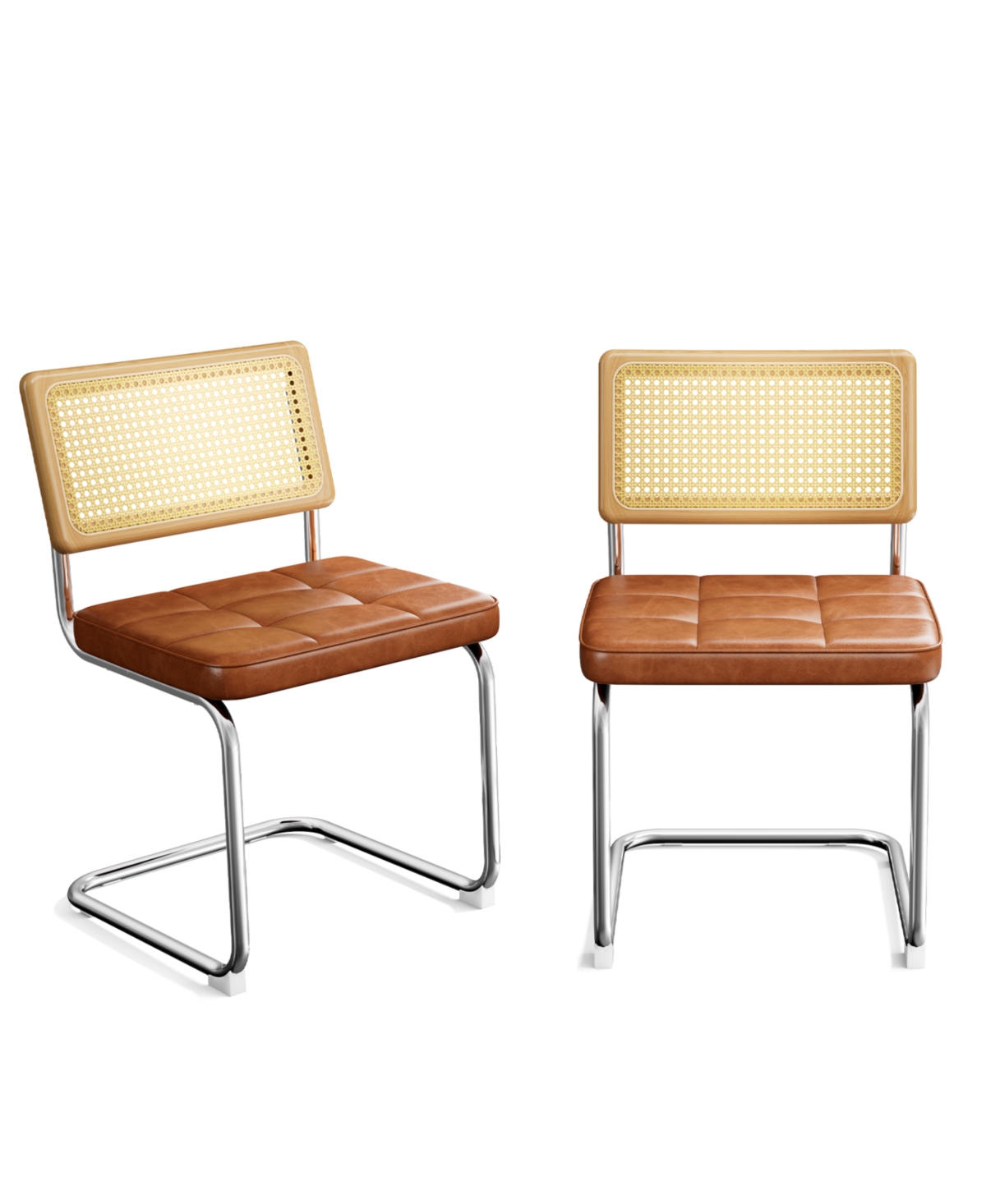 Click here for Streamdale Furniture Rattan Dining Chairs Faux Lea... prices