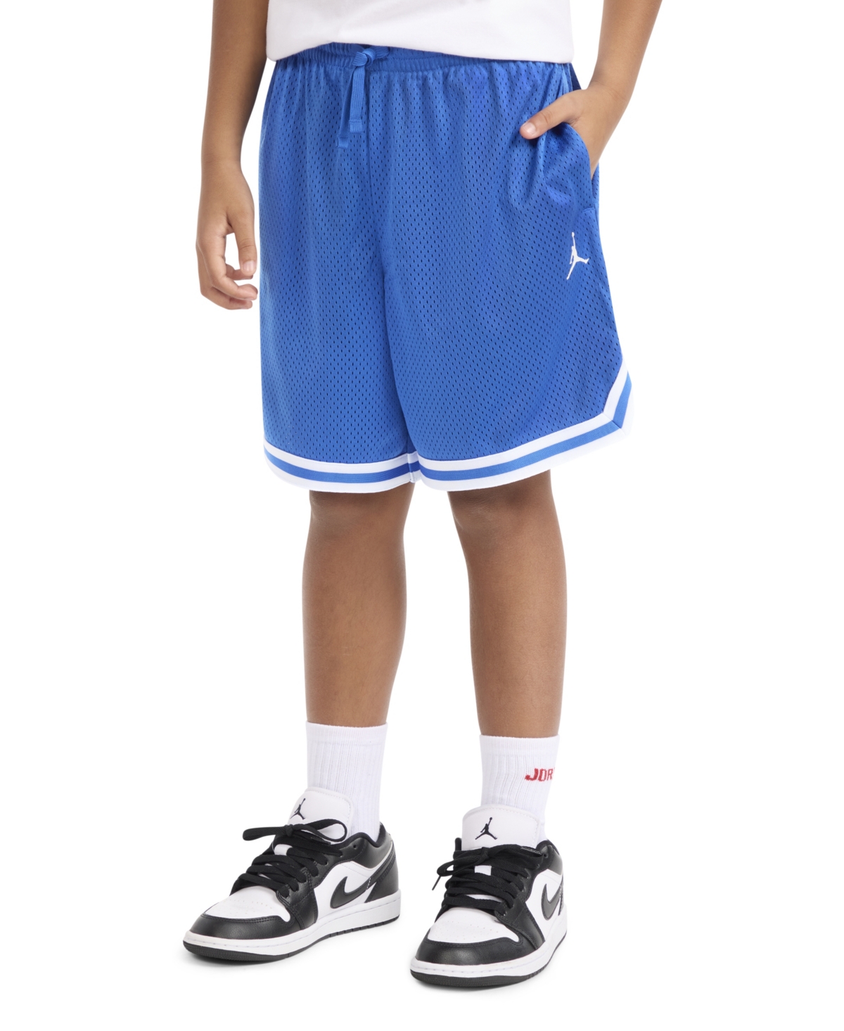 Click here for Jordan Boys 8-20 Taping Mesh Shorts - Sport Blue prices