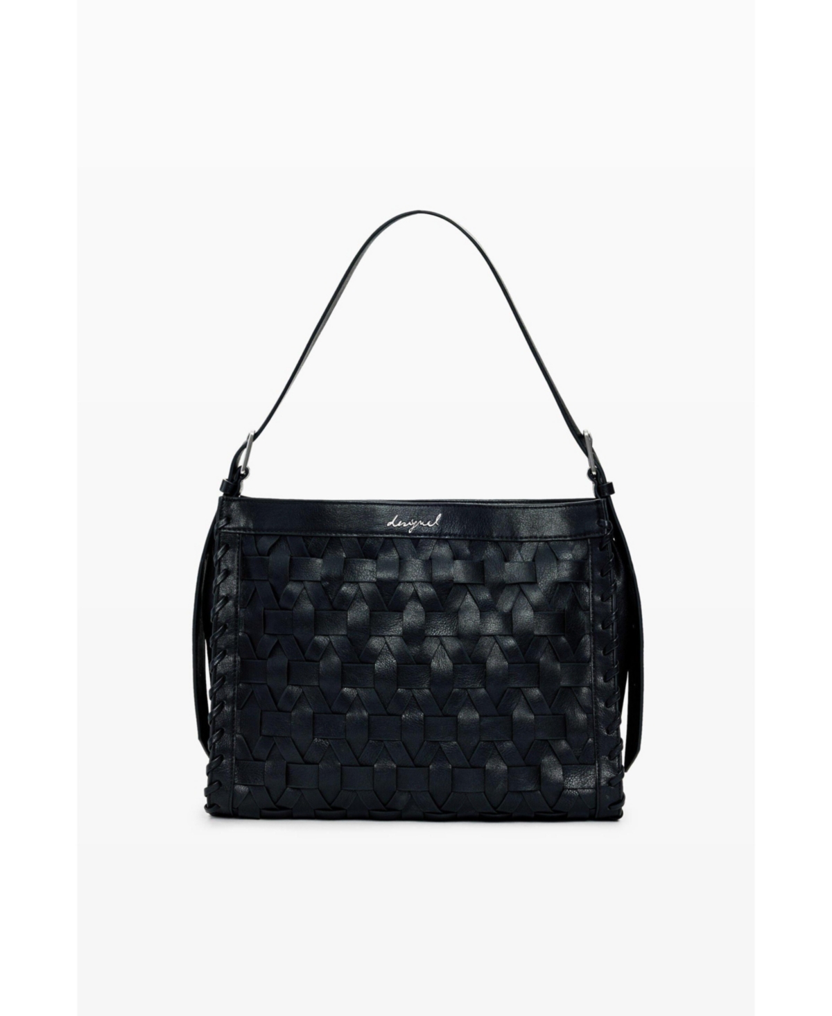 Click here for Desigual Womens Medium braided bag - Black prices