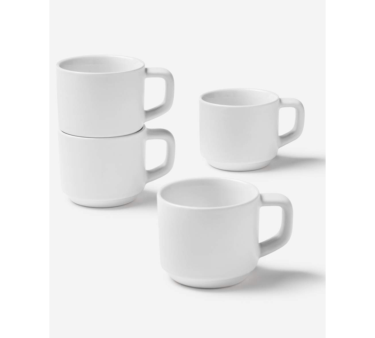Click here for The Cellar Whiteware Espresso Cups  Set of 4  Serv... prices