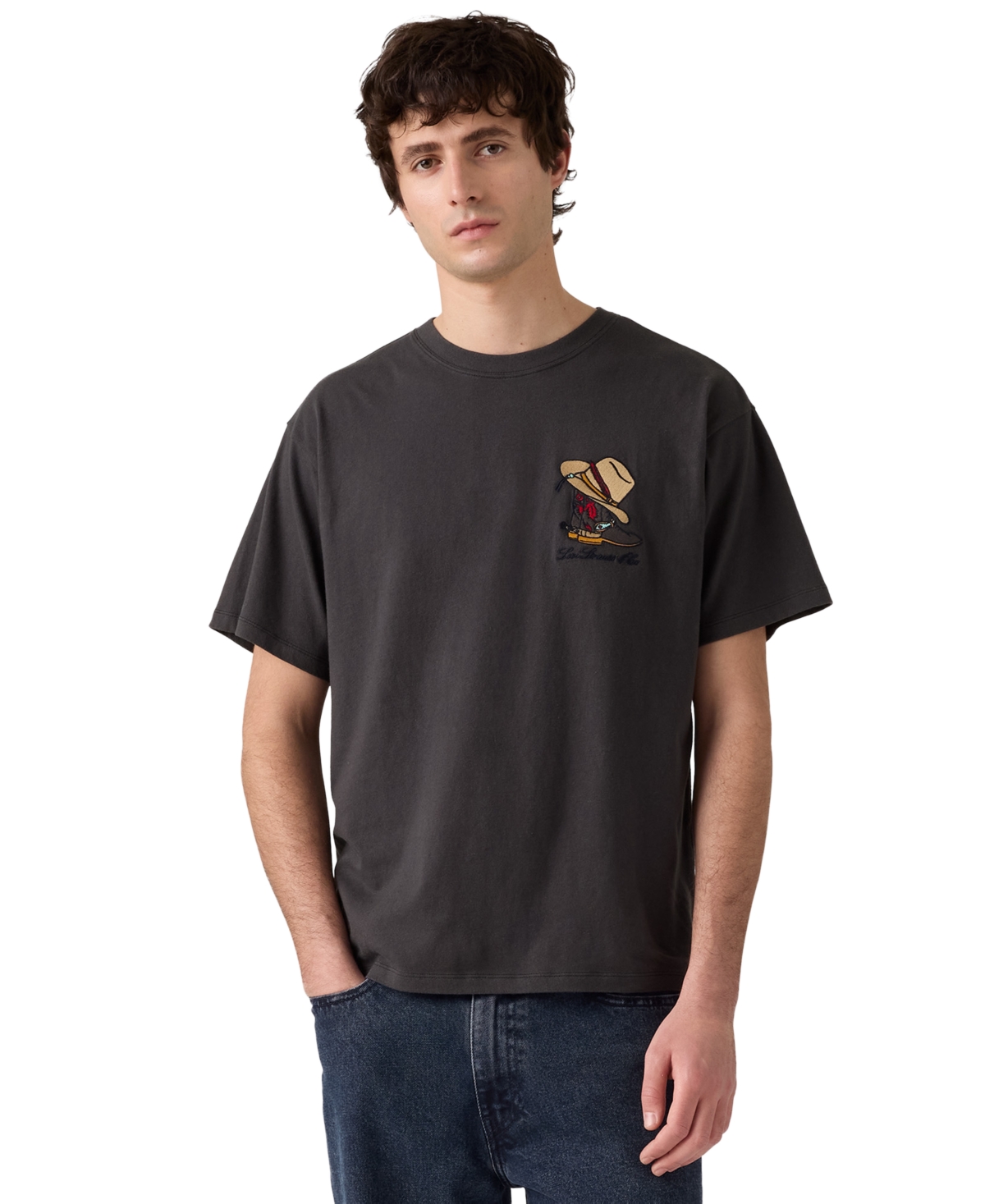 Click here for Levis Mens Graphic Vintage Relaxed-Fit T-Shirt - B... prices