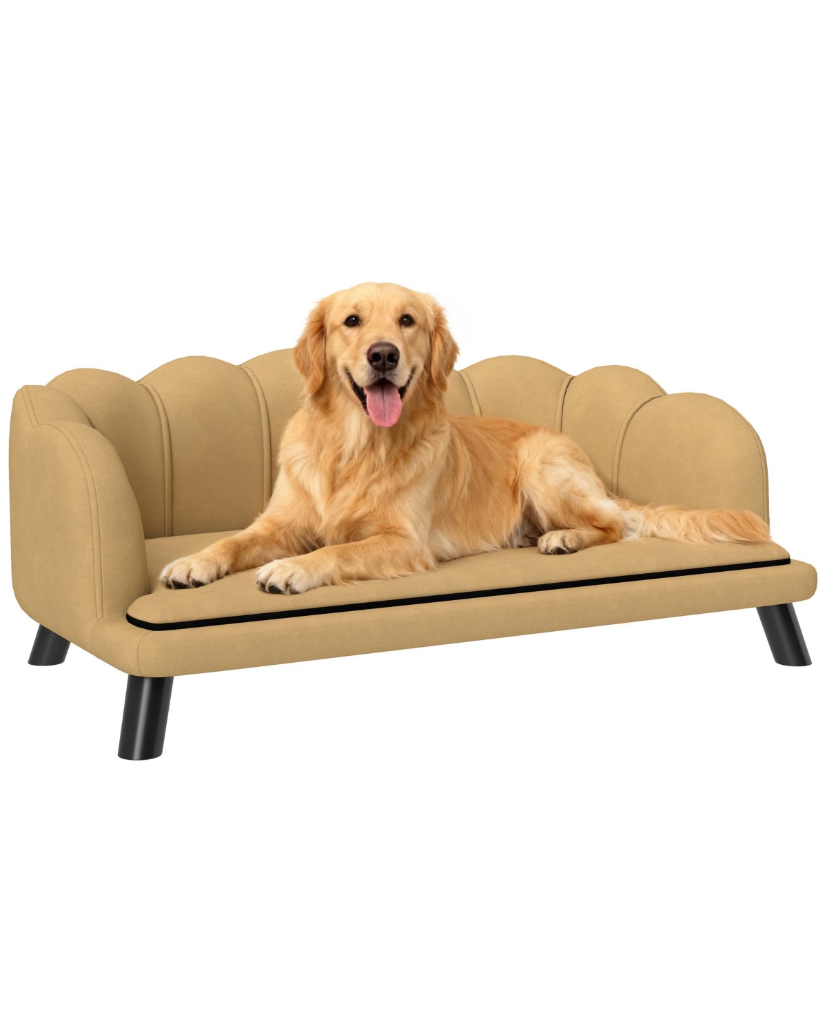 Click here for PawHut Velvet Large Dog Couch with Foam Cushioning... prices