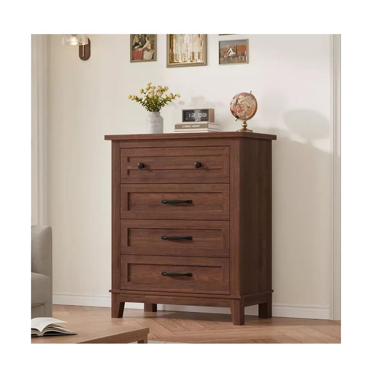 Click here for gaomon 4-Drawer Brown Freestanding Vertical Dresse... prices