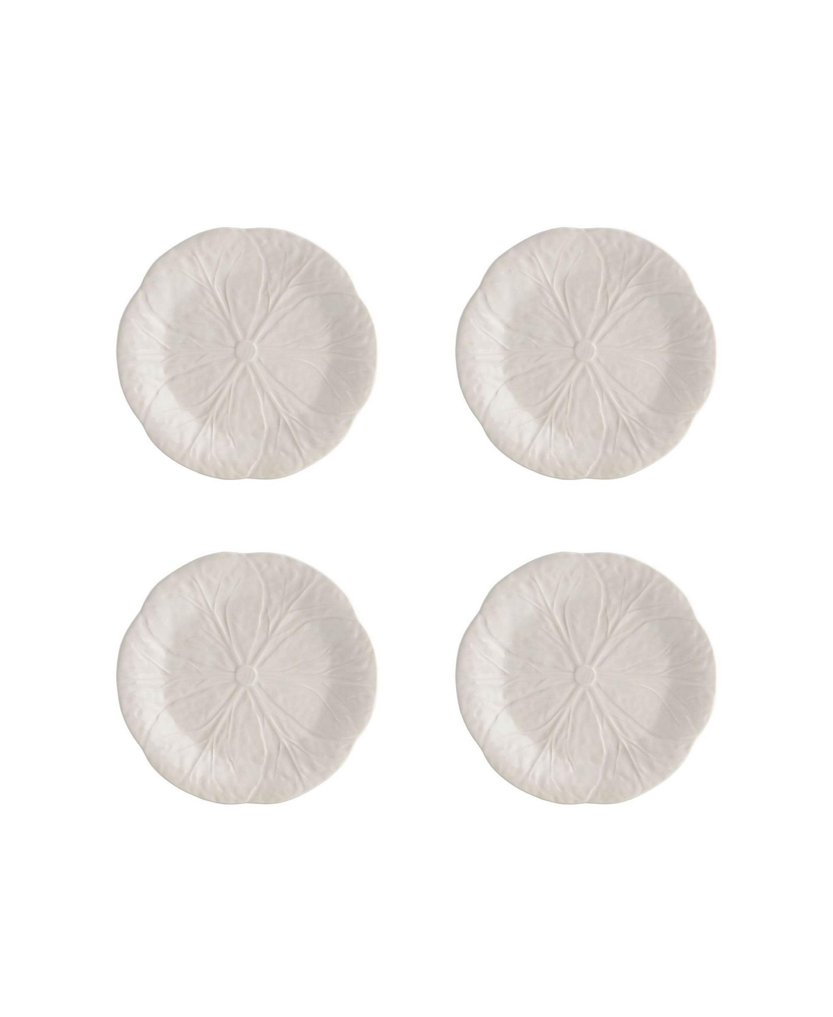 Click here for Bordallo Pinheiro Cabbage Beige Plate  Set of 4 -... prices