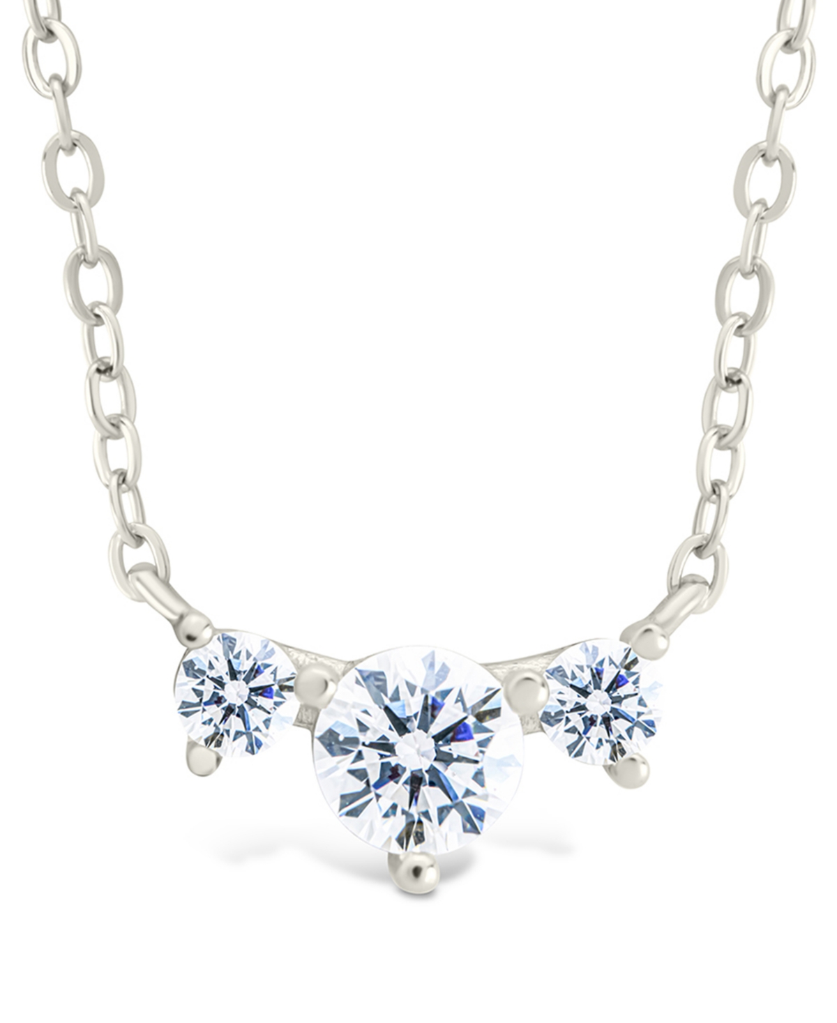 Click here for Sterling Forever Robin Cz Necklace - Silver prices