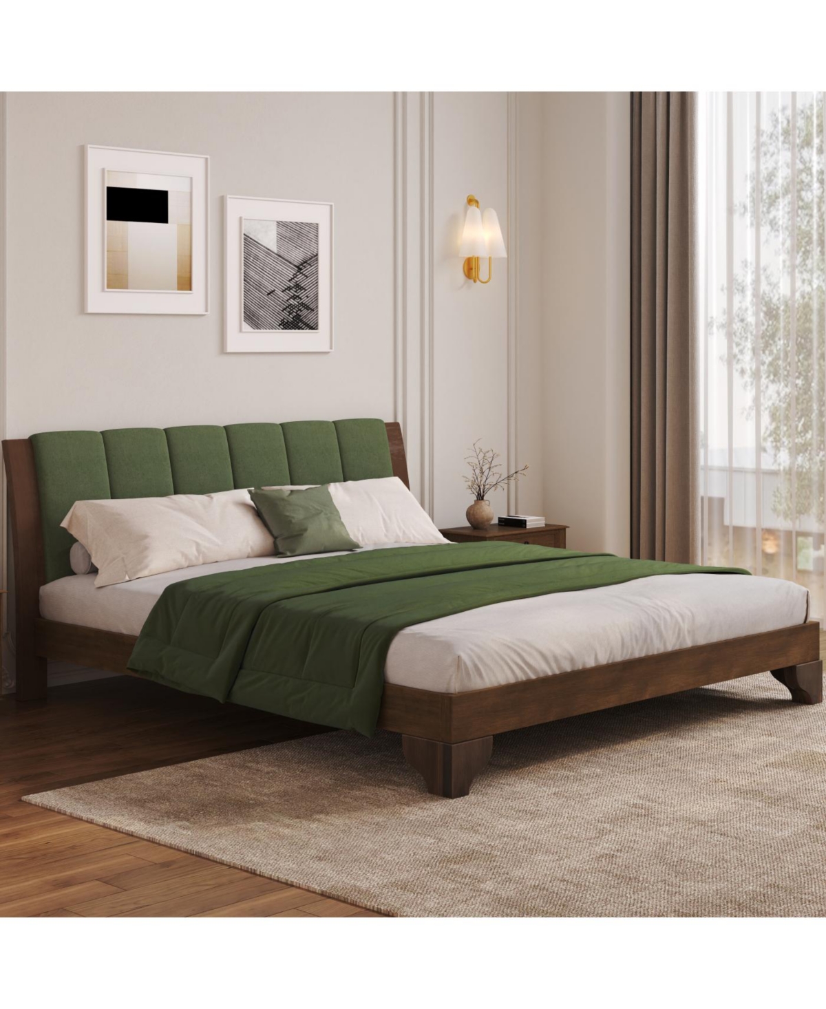 Click here for Streamdale Furniture Premium Pine Wood King Bed Fr... prices