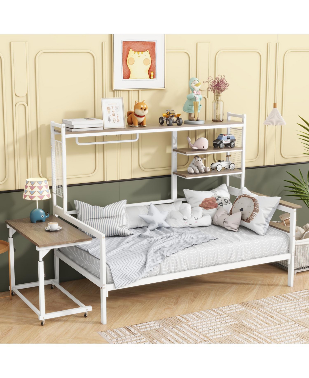 Click here for Streamdale Furniture Twin size Metal Daybed with M... prices