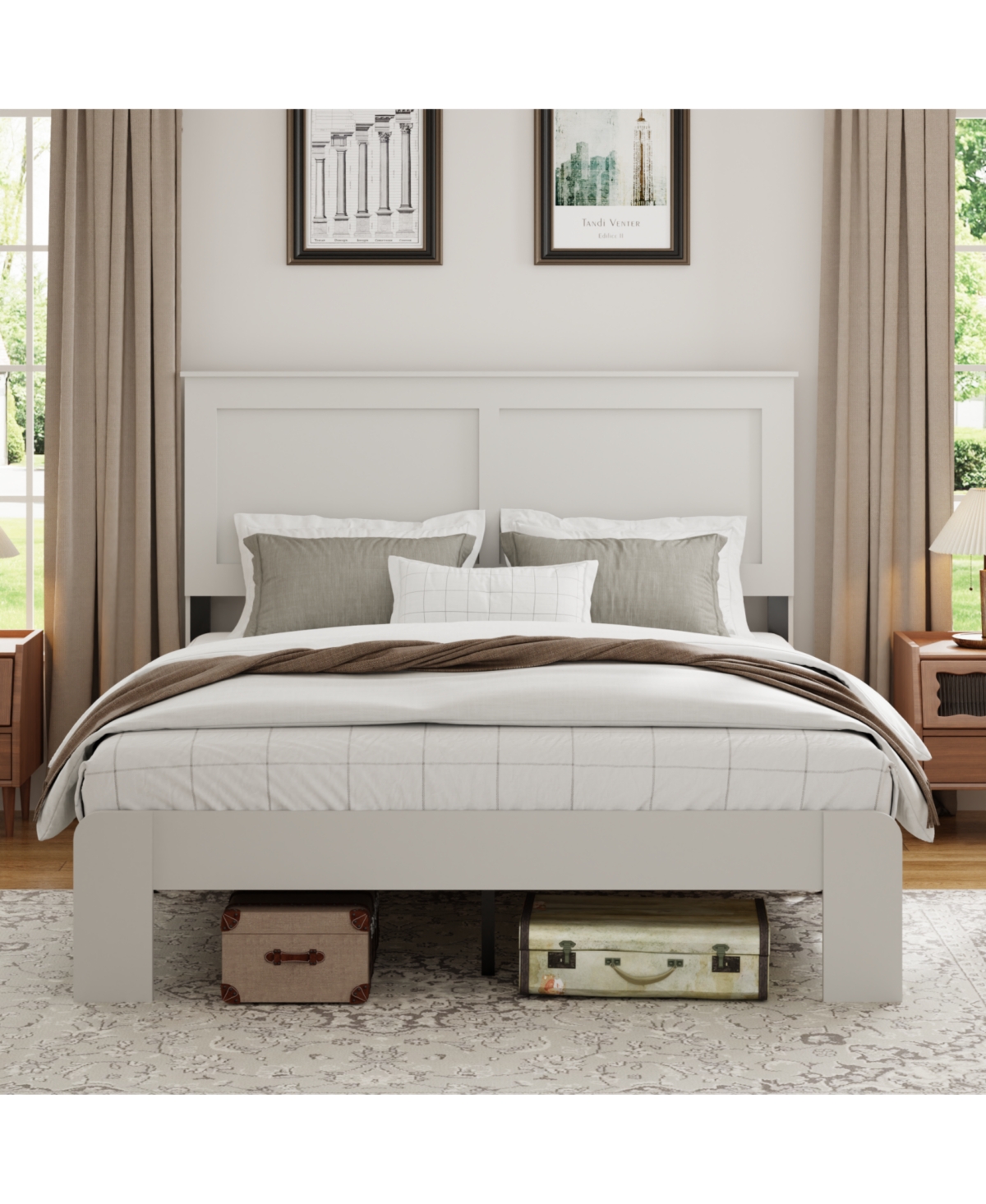 Click here for Streamdale Furniture King Wood Platform Bed Frame... prices