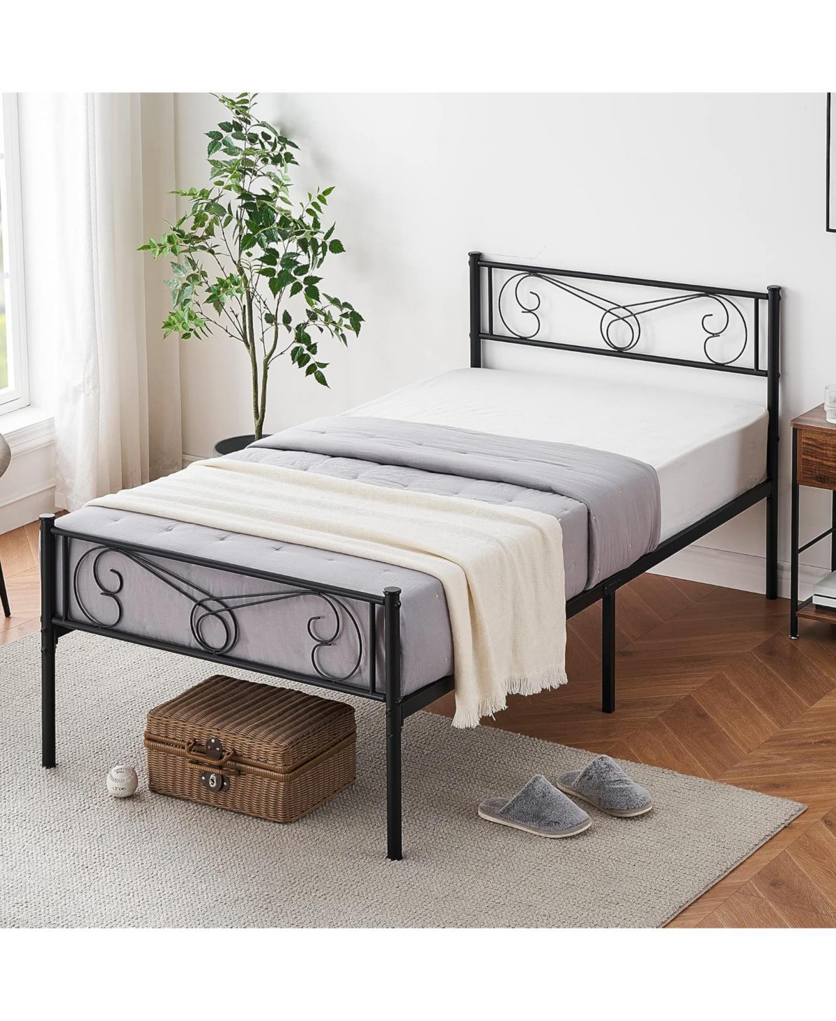Click here for gaomon Heavy-Duty Steel Slat Metal Bed Frame with... prices