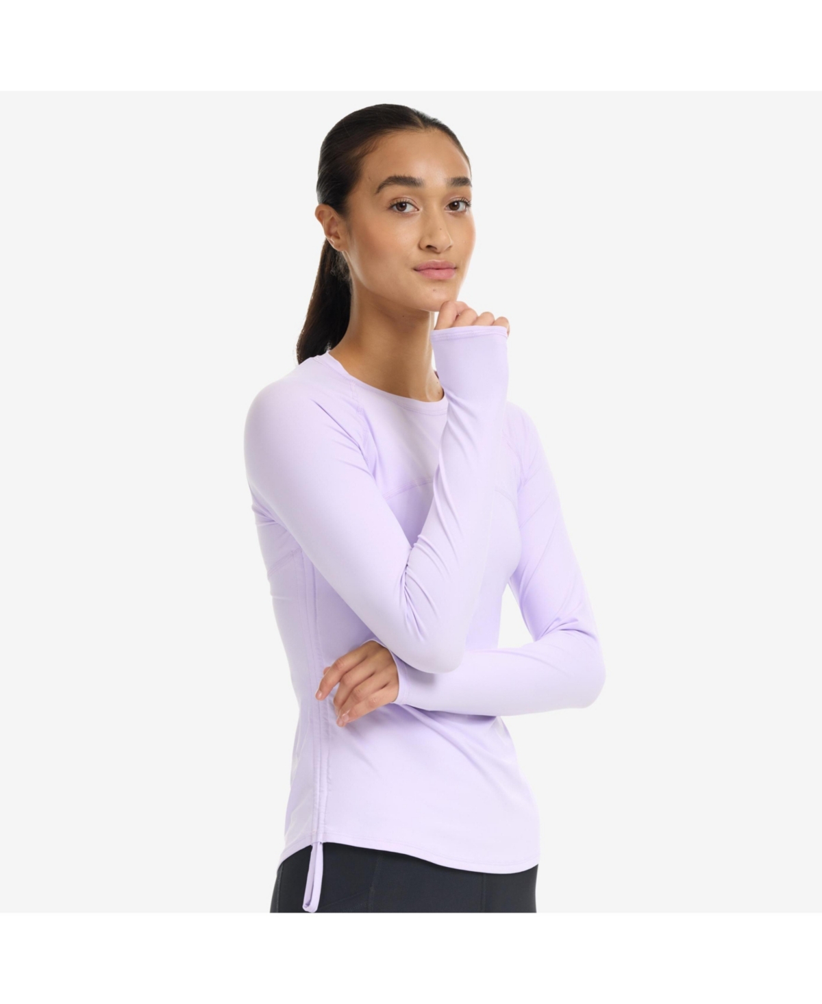 Click here for BloqUV Upf 50+ Drawstring Crew Top - Lavender prices