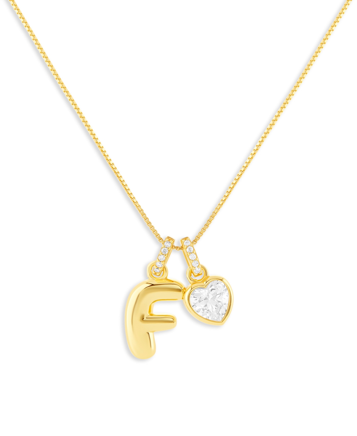 Click here for Holiday Lane Letter Initial Charm Necklace in Gold... prices