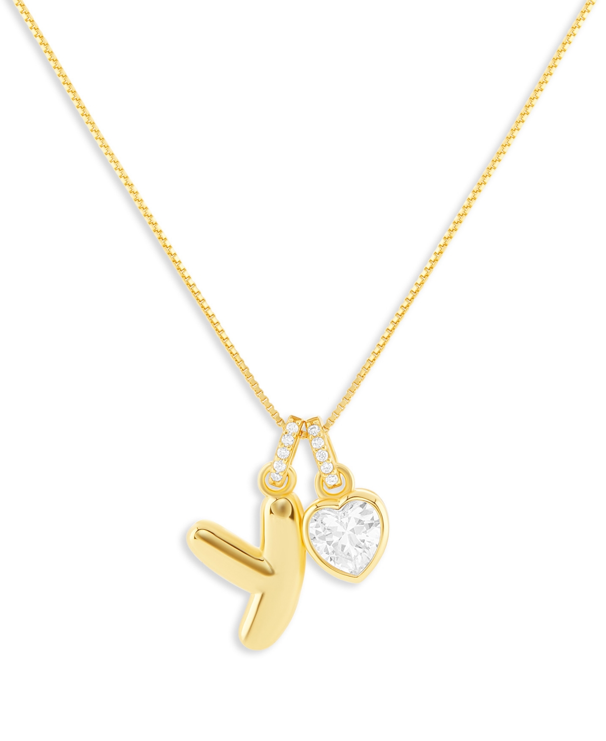 Click here for Holiday Lane Letter Initial Charm Necklace in Gold... prices