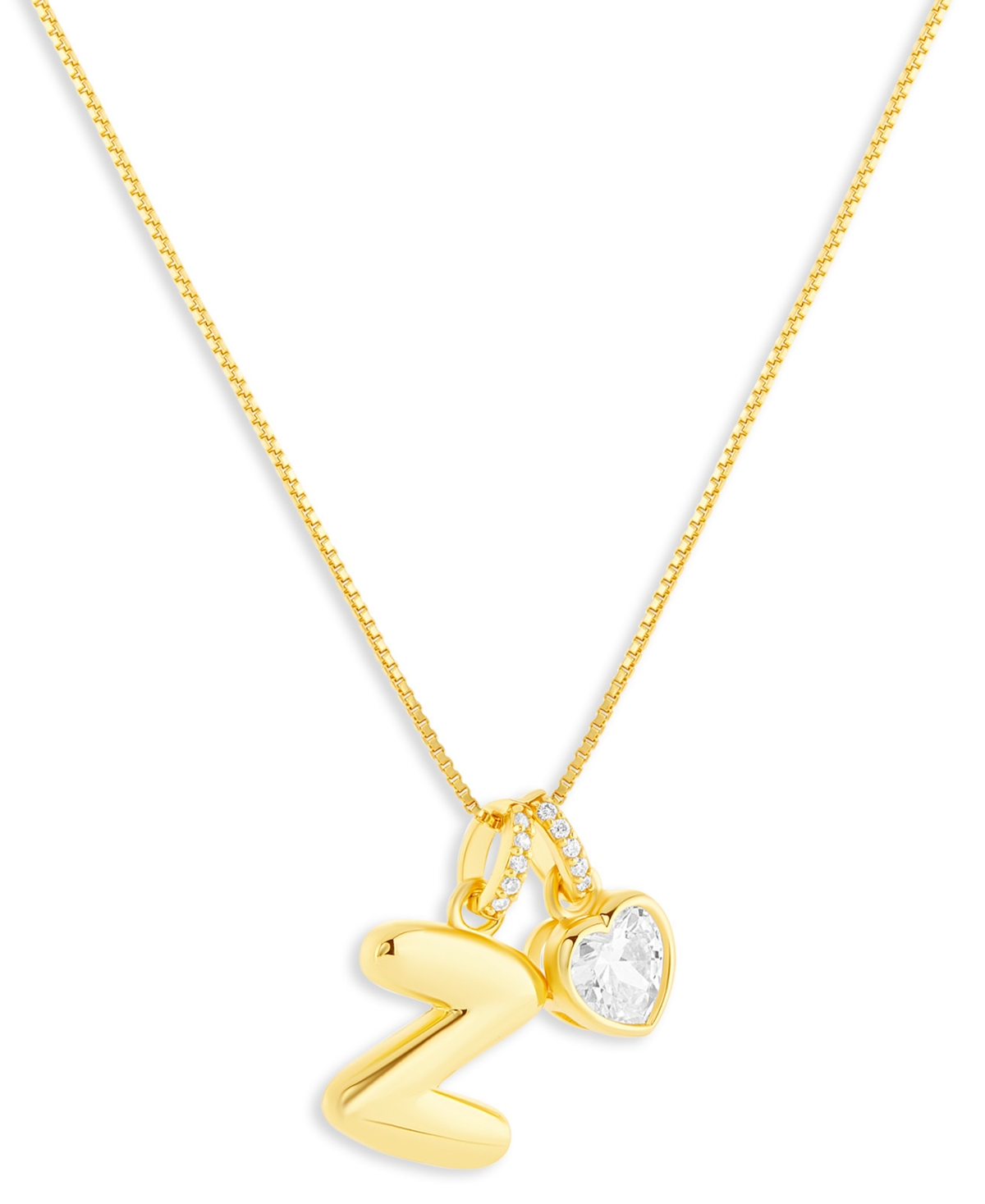 Click here for Holiday Lane Letter Initial Charm Necklace in Gold... prices