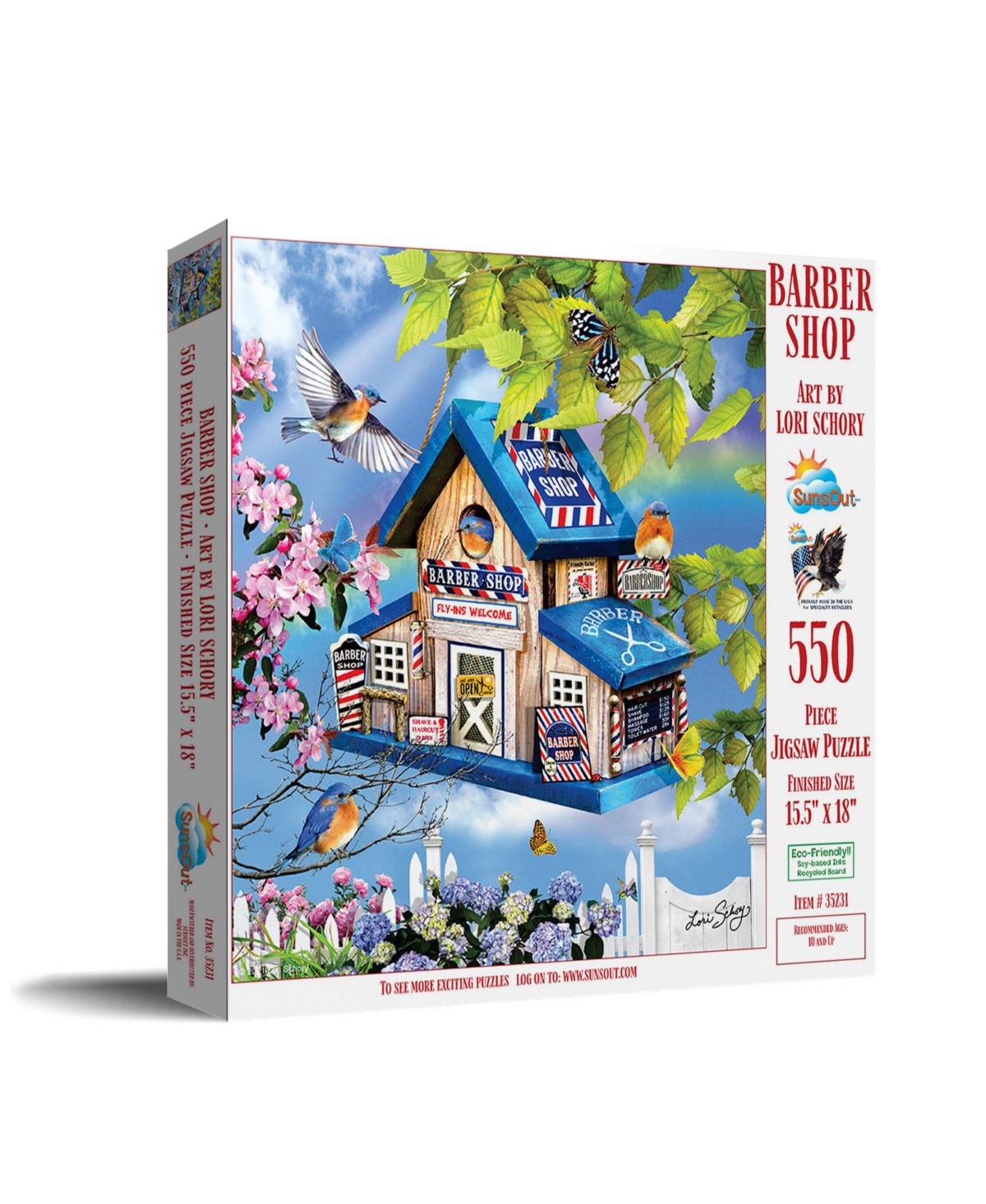 Click here for SunsOut Barber Shop 550 piece Jigsaw Puzzle for Ad... prices