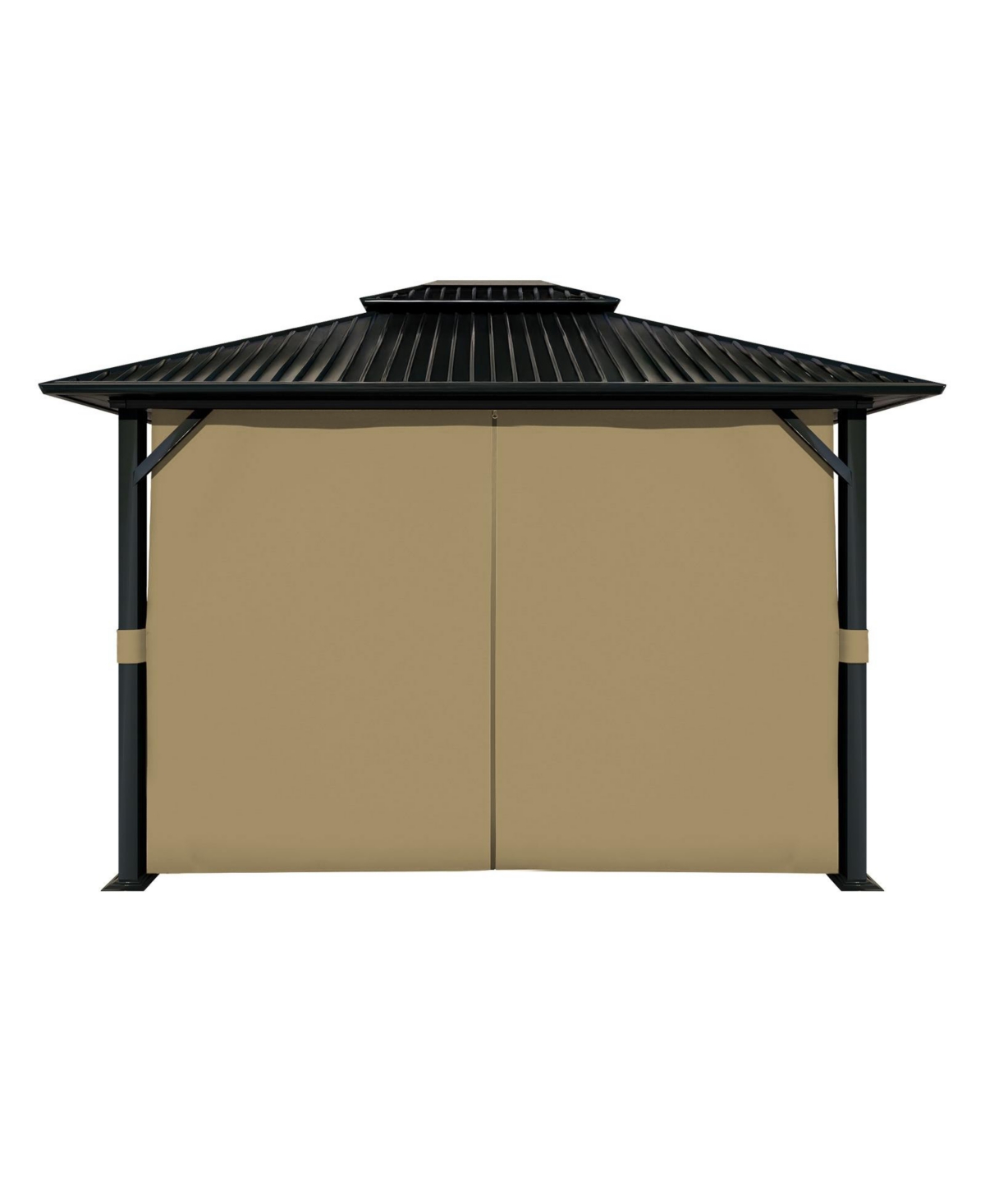Click here for Aoodor 4-Panel Gazebo Replacement Curtains with Do... prices