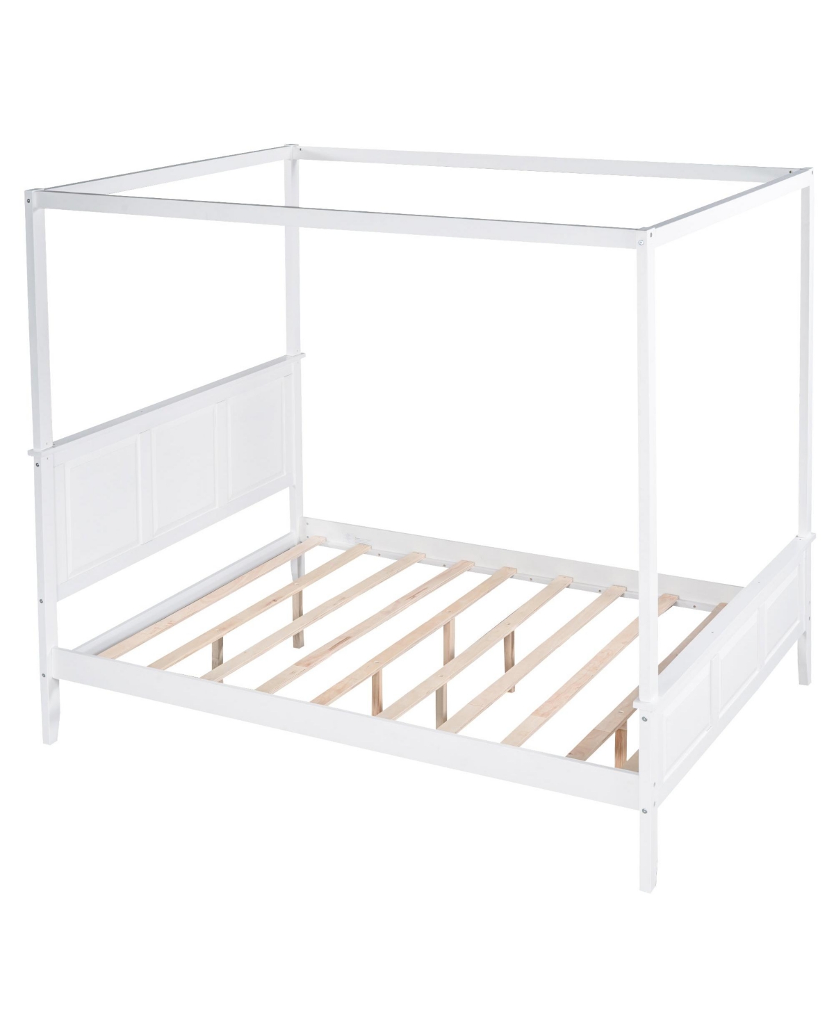 Click here for Boyel Living Queen Size Canopy Platform Bed with H... prices