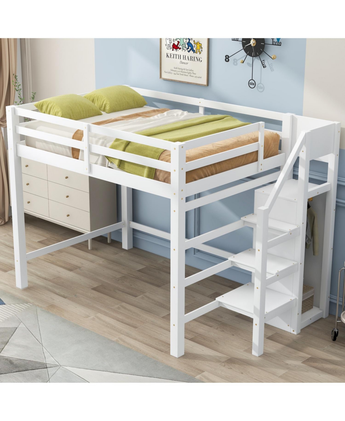 Click here for Streamdale Furniture Full Size Wood Loft Bed with... prices