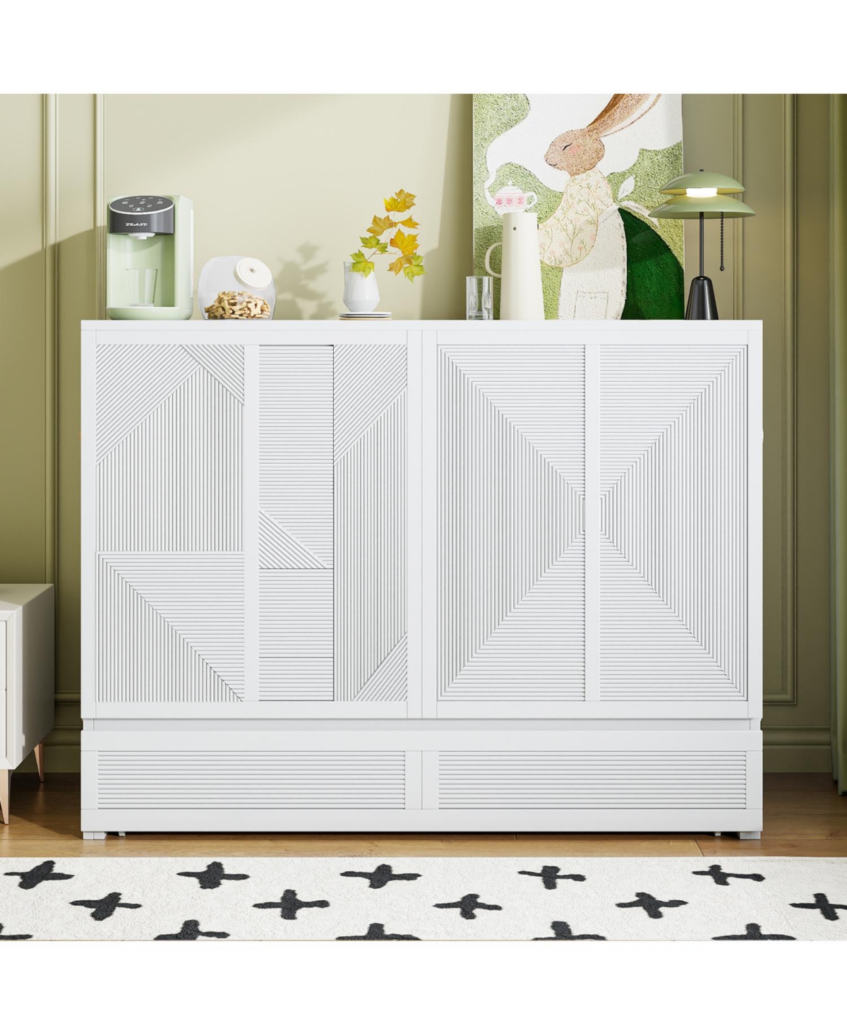 Click here for Streamdale Furniture Full Size Murphy Bed with Lar... prices