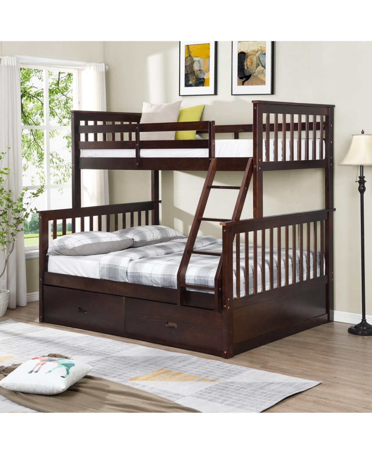 Click here for Streamdale Furniture Twin Over Full Bunk Bed with... prices